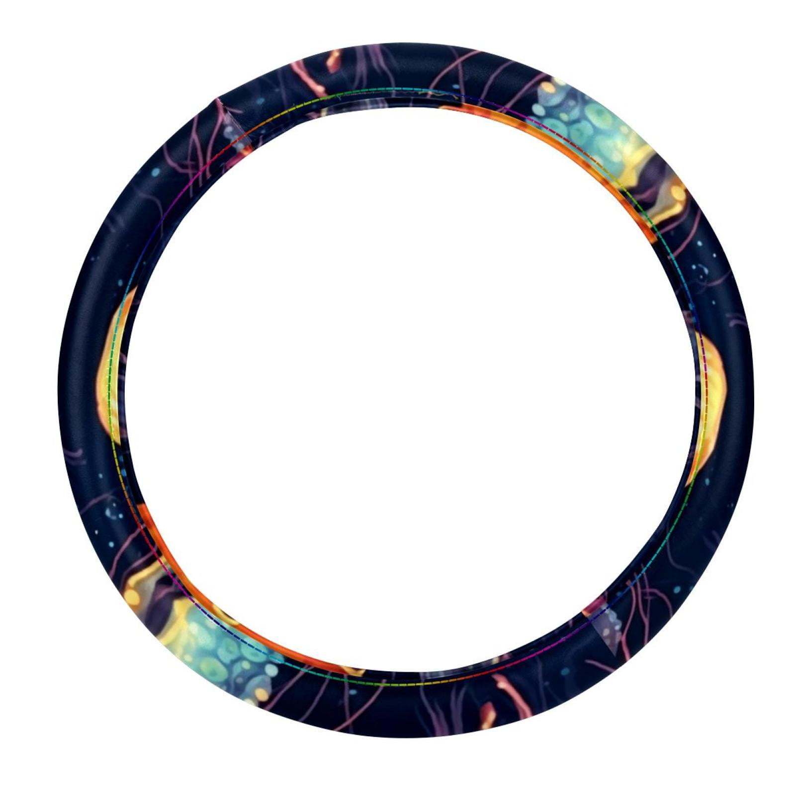 Jellyfish 14.5 Inch Car Wheel Cover, Printing Design, PVC Leather, Auto ...