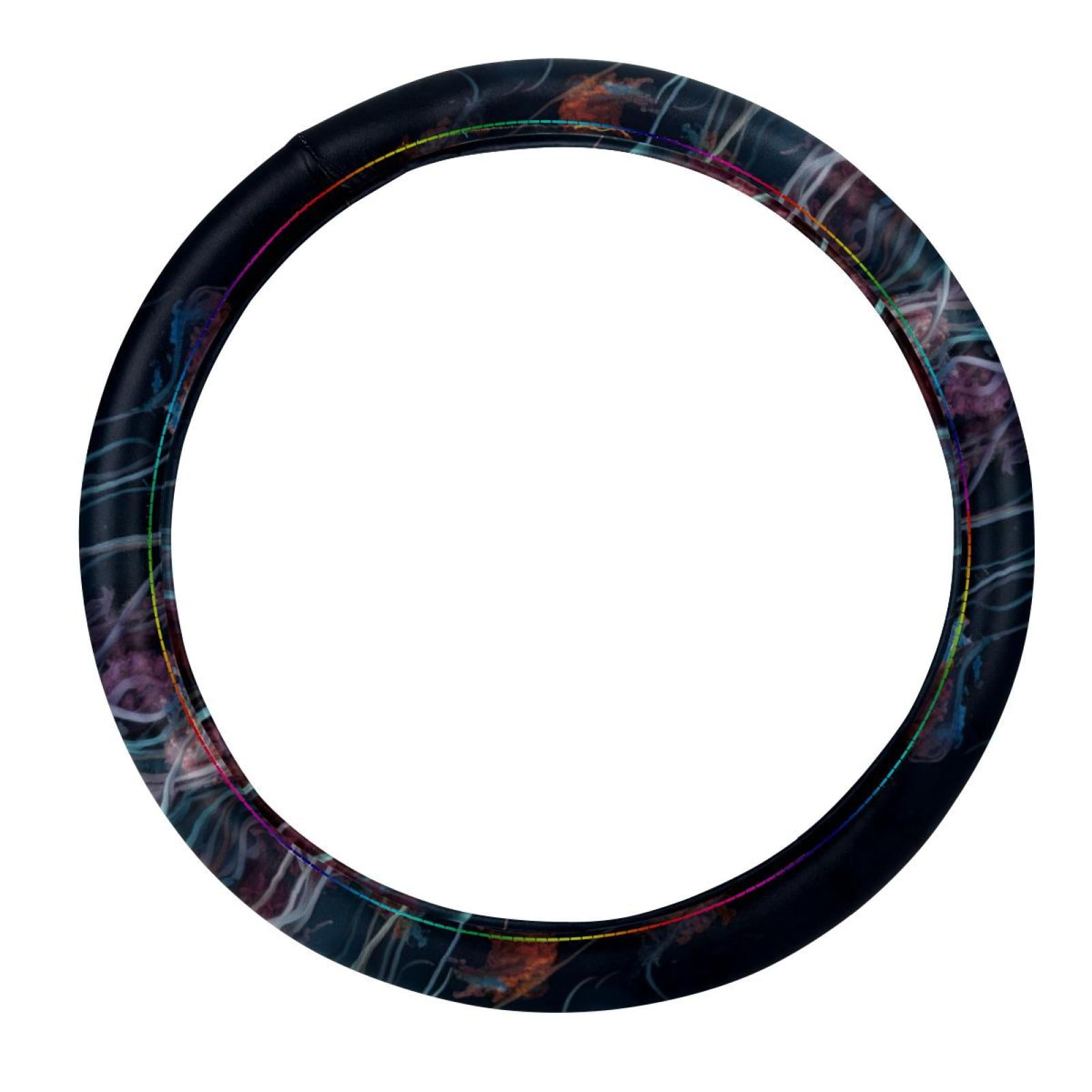 Jellyfish 14.5 Inch Printing PVC Leather Car Wheel Covers Steering ...