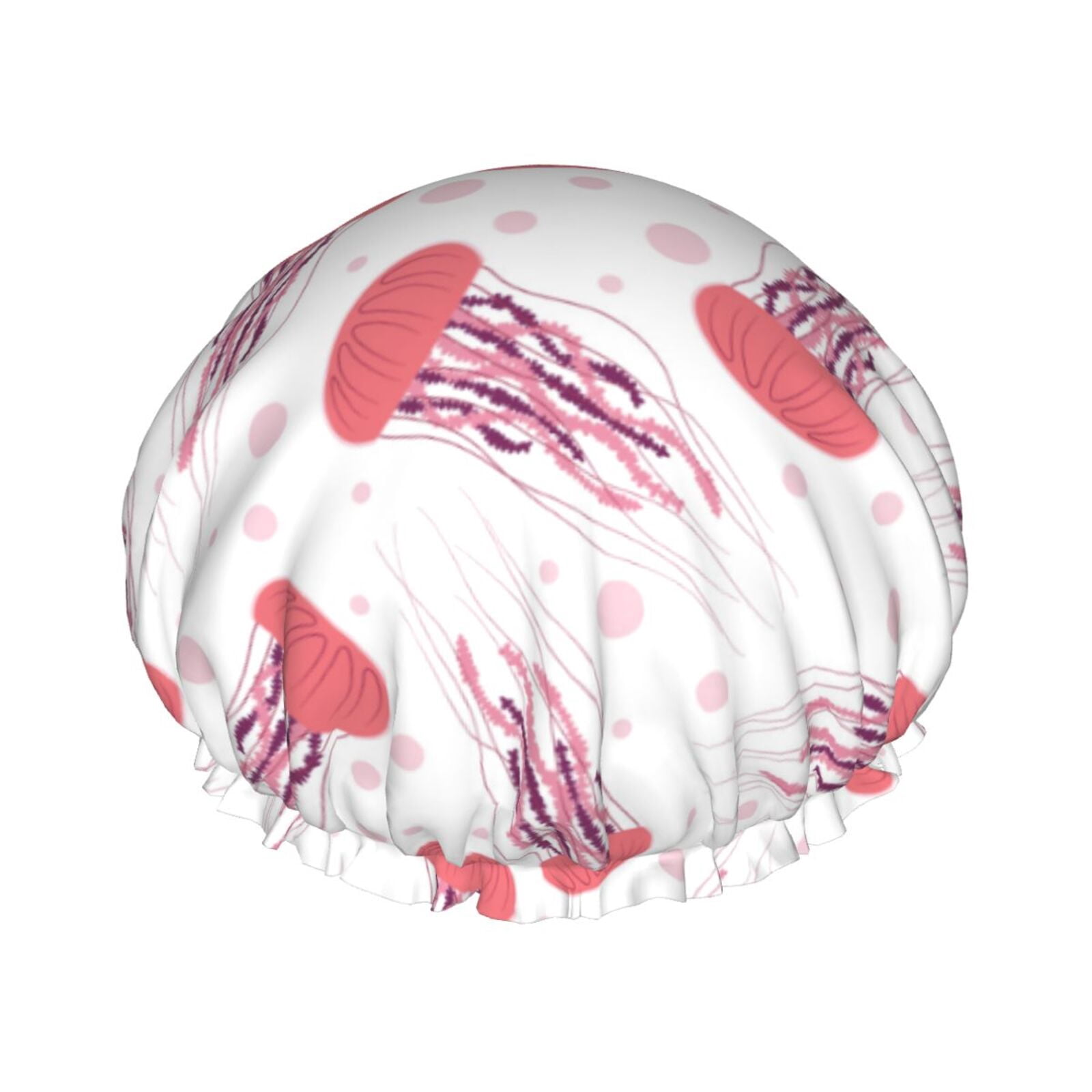 Jellyfish Bubble Shower Cap, Reusable Bath Hair Hat for all Hair ...