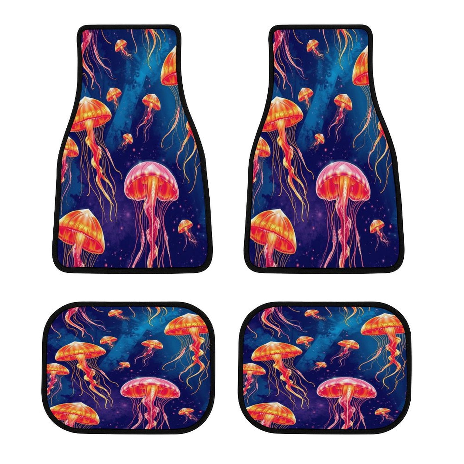 Jellyfish Car Floor Mats 4 Pieces Car Floor Mats Full Set, All Weather ...