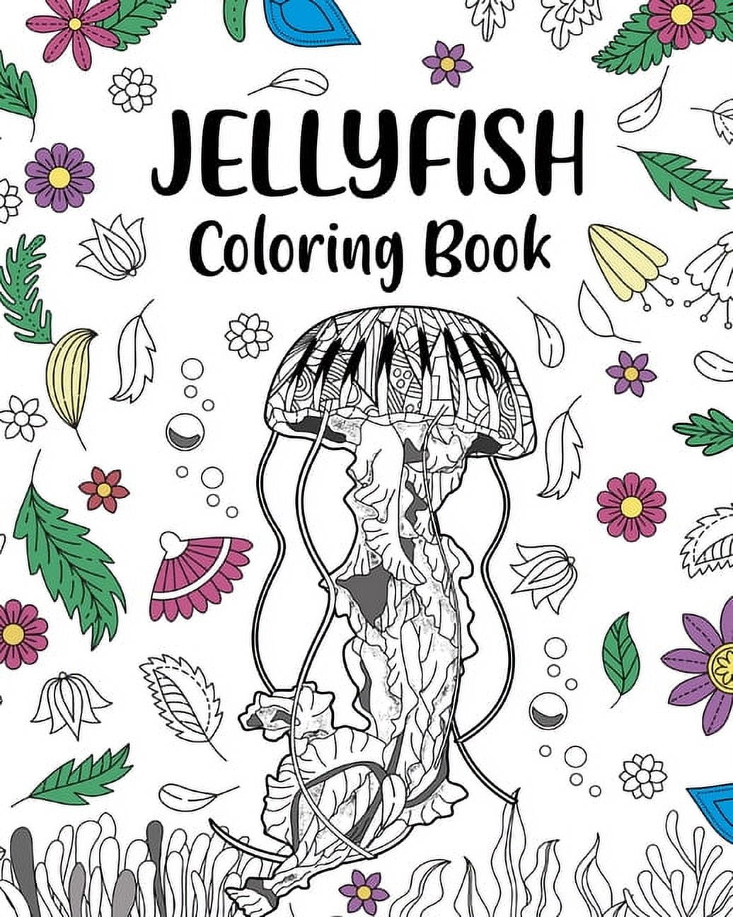 Jellyfish Coloring Book: Mandala Crafts & Hobbies Zentangle Books ...