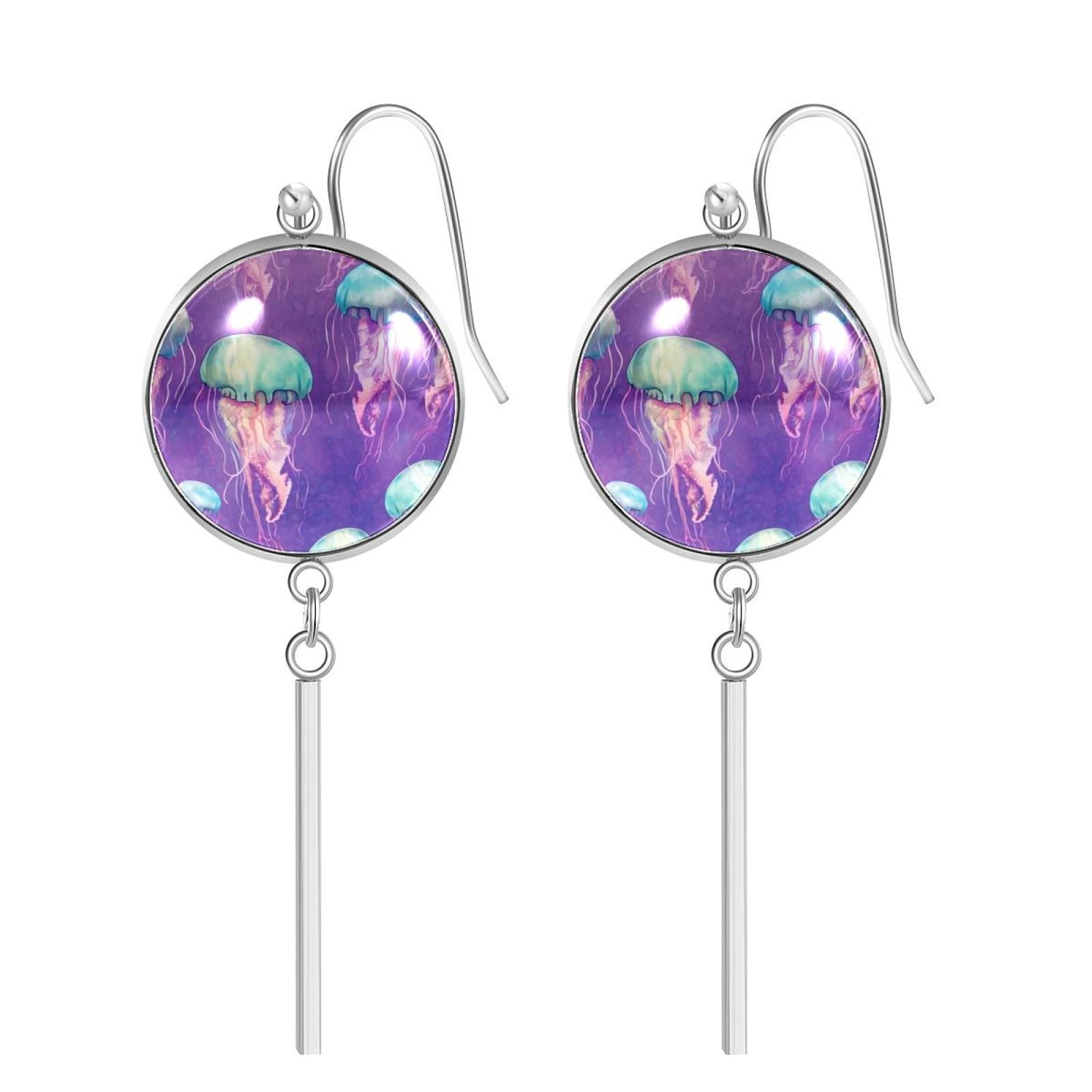 Jellyfish Elegant Earring and Pendant Jewelry Sets with Unique Patterns ...