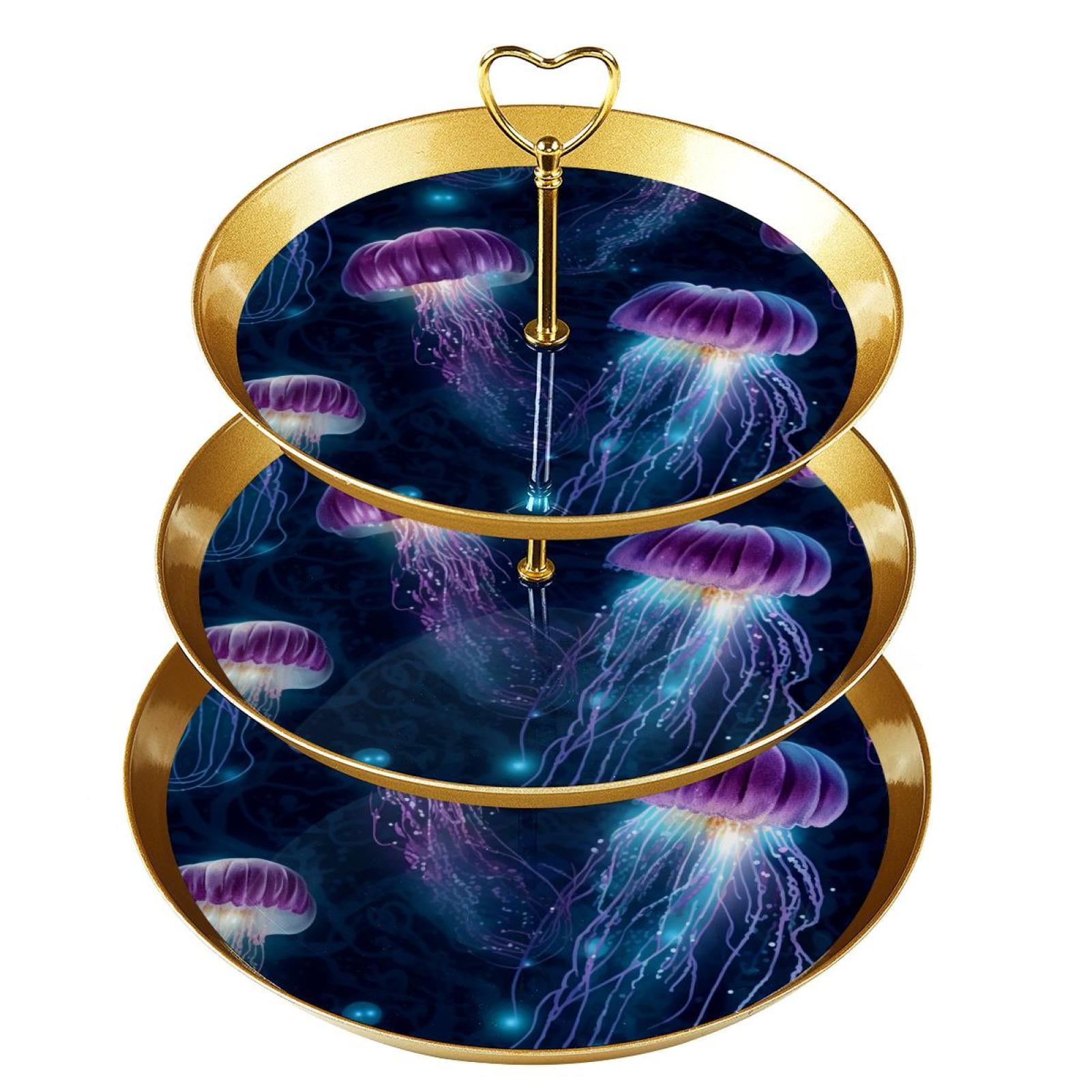 Jellyfish Elegant Plastic Discs Jewelry Necklace Stand with Iron ...
