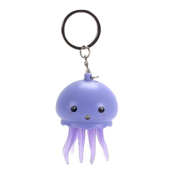 Jellyfish Figure Keychain Funny Glowing and Sound Toy Keychain Unique ...