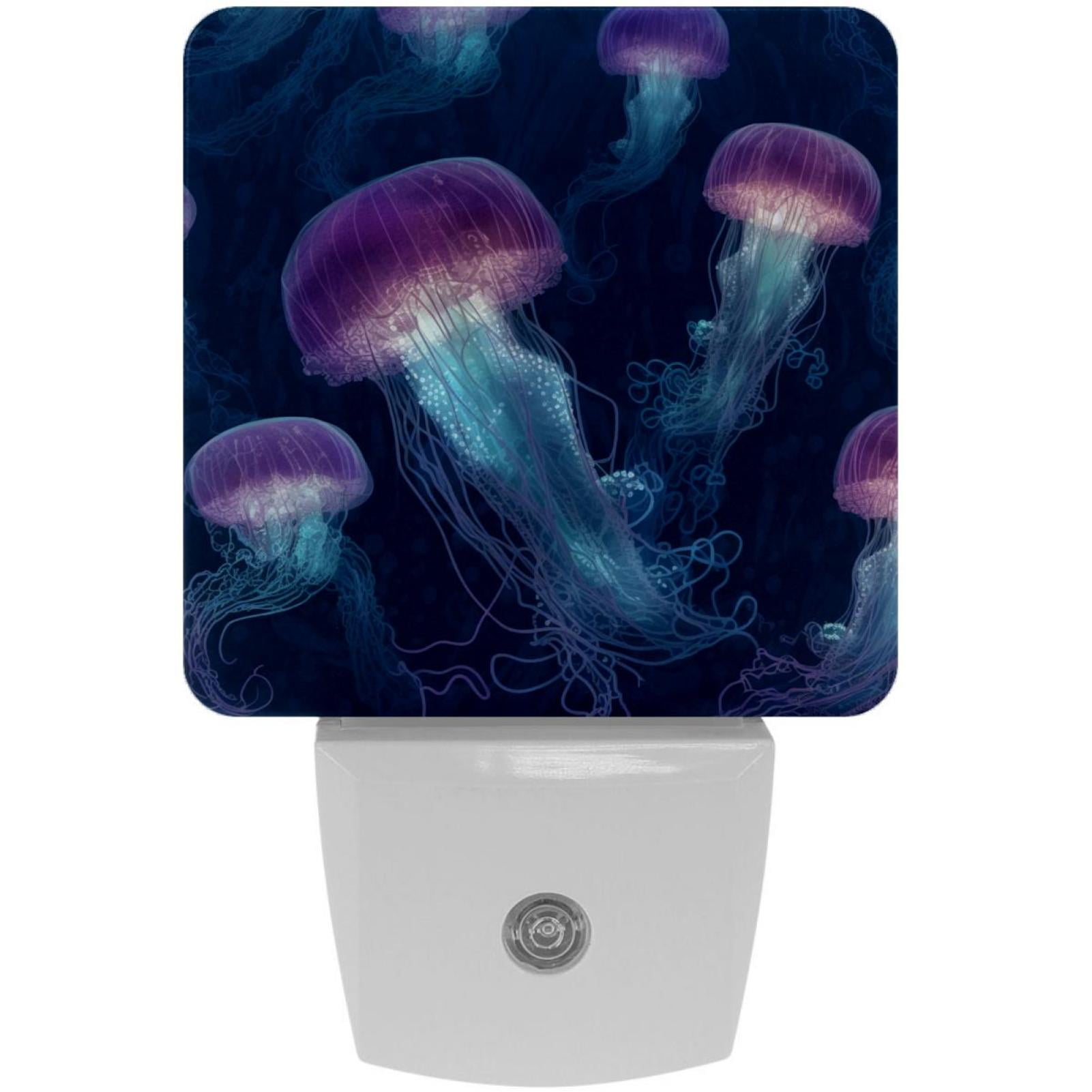 Jellyfish LED Square Night Lights for Bedroom and Living Room ...