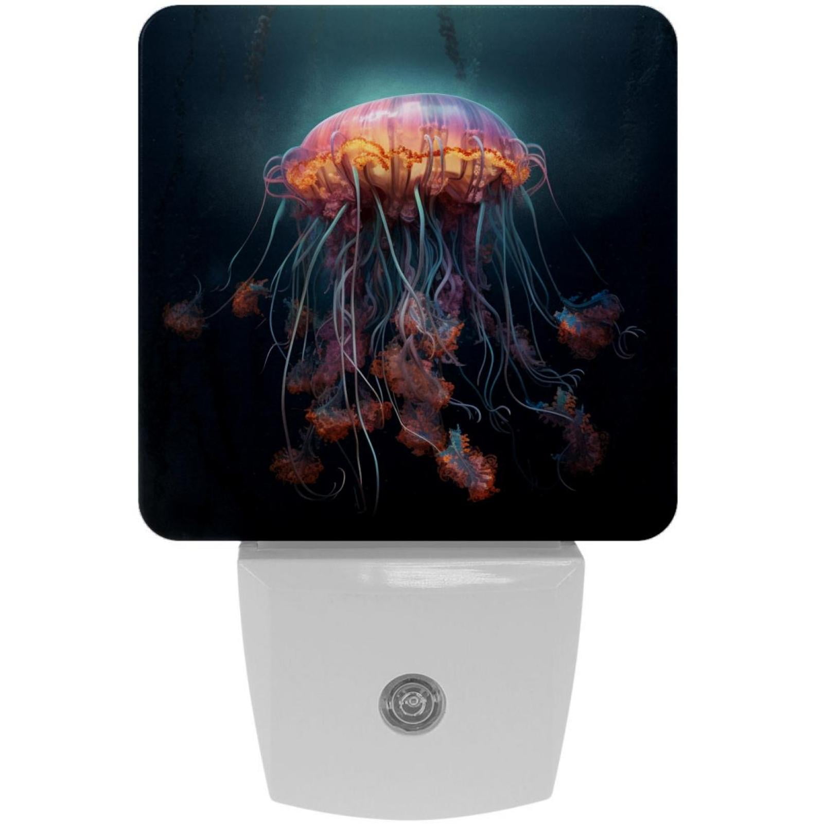 Jellyfish LED Square Night Lights for Bedroom and Living Room ...