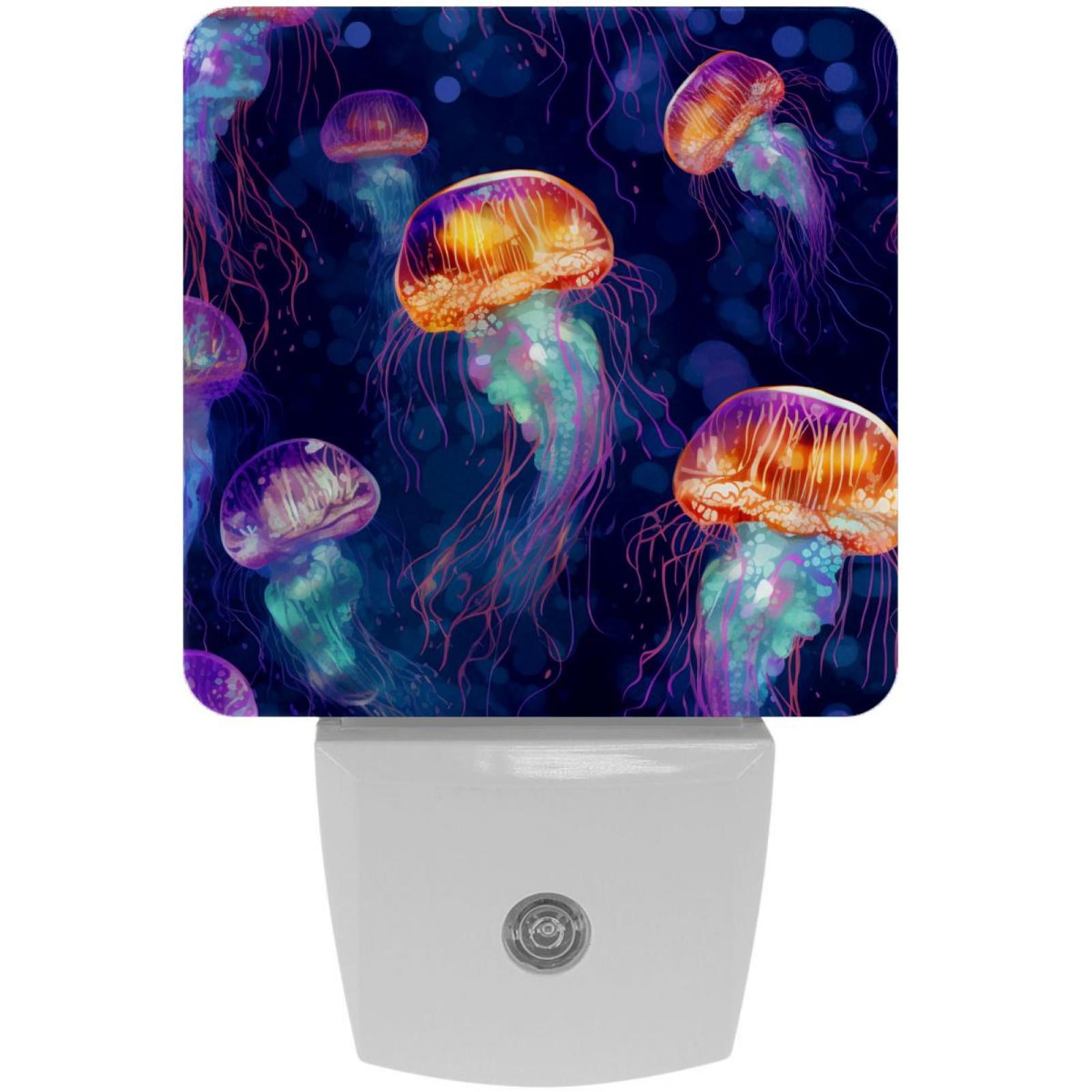 Jellyfish LED Square Night Lights - Bedside Lighting Solution for a ...
