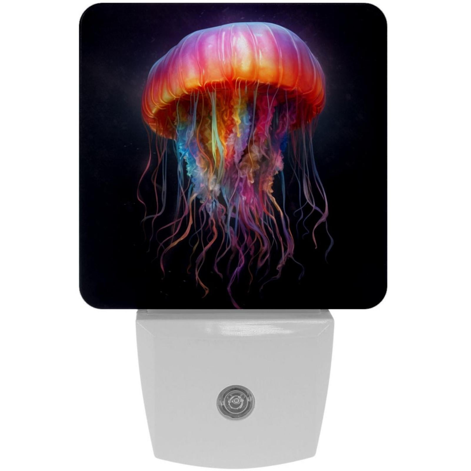 Jellyfish LED Square Night Lights - Bedside Lighting Solution for a ...