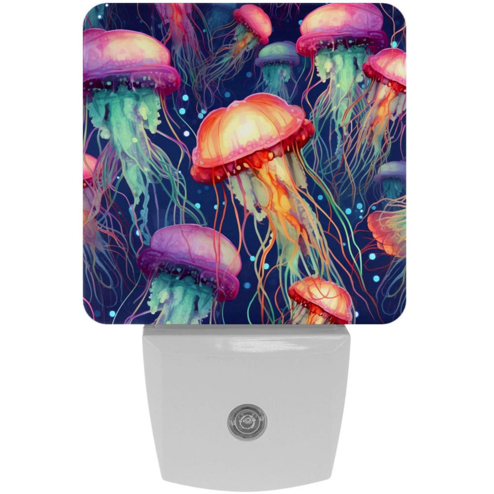 Jellyfish LED Square Night Lights - Bedside Lighting Solution for a ...