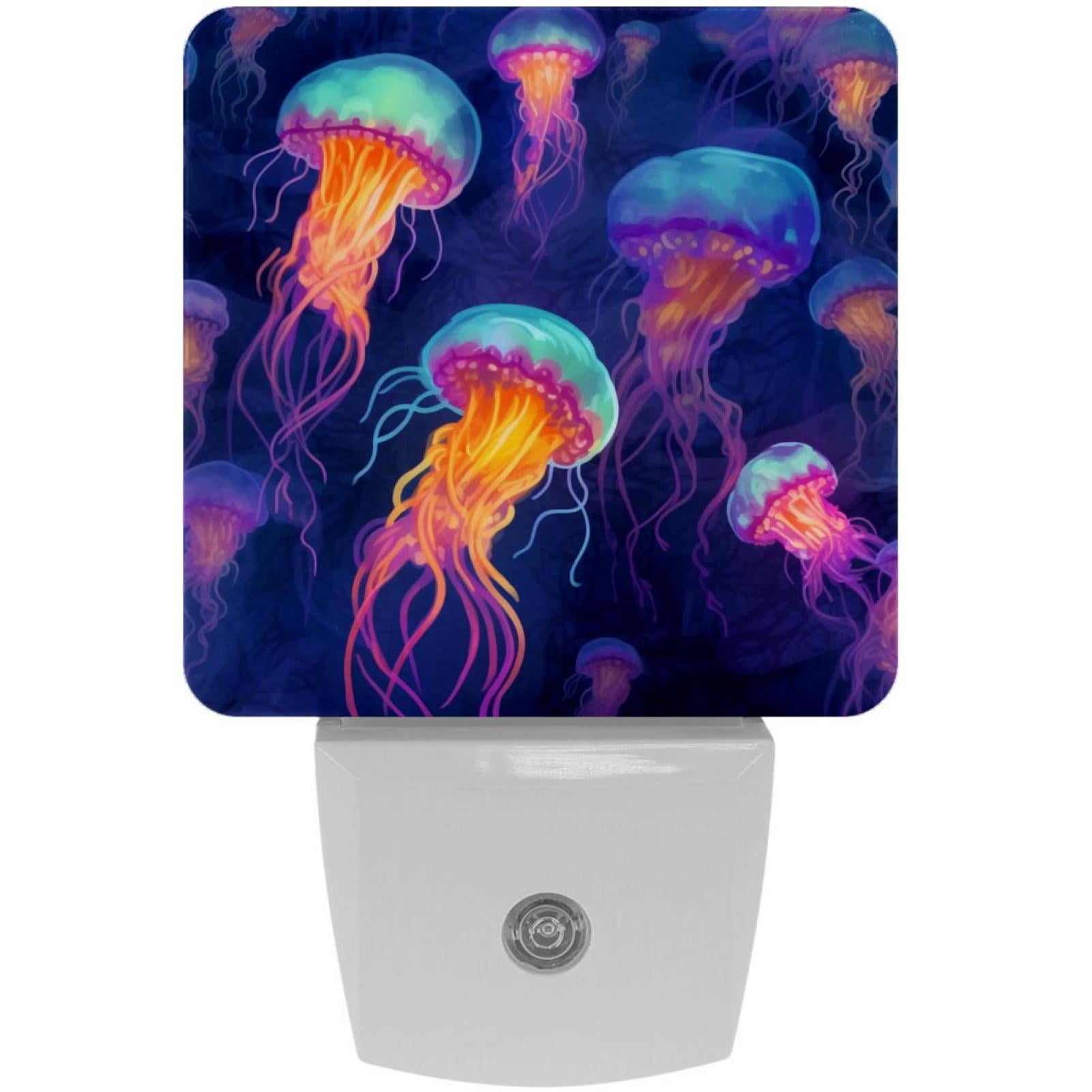 Jellyfish LED Square Night Lights - Modern Design, Energy Efficient ...