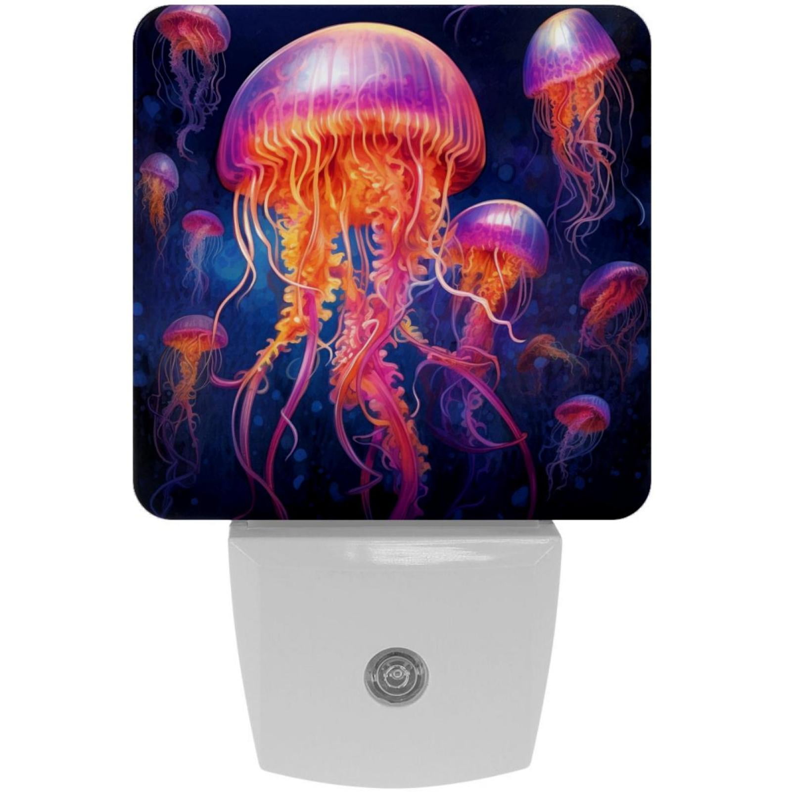 Jellyfish LED Square Night Lights - Modern and Versatile Plug-in ...