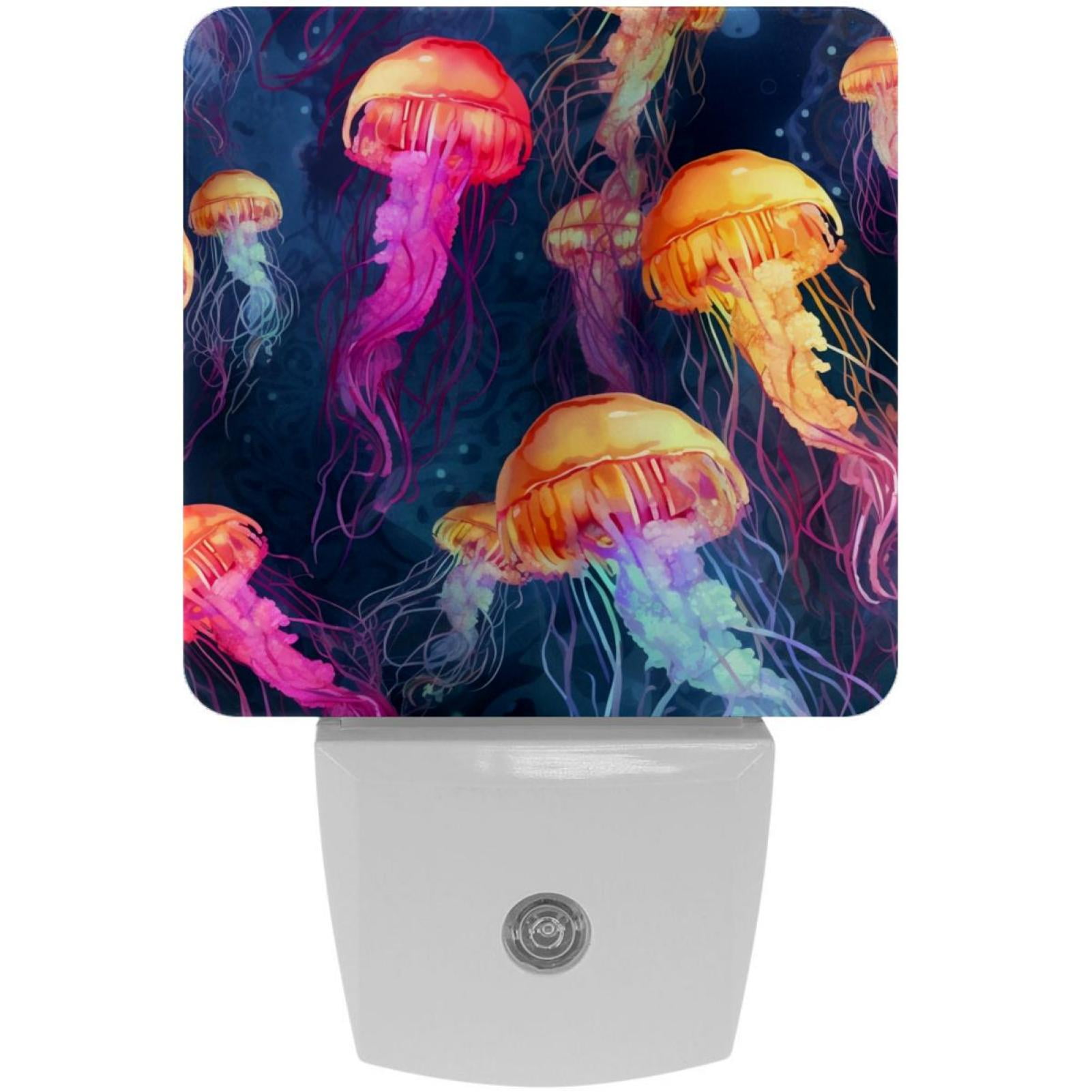 Jellyfish LED Square Night Lights - Stylish and Energy-Efficient Room ...