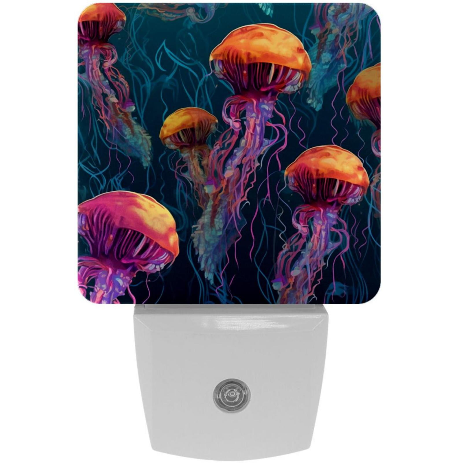 Jellyfish LED Square Night Lights - Stylish and Energy-Efficient Room ...