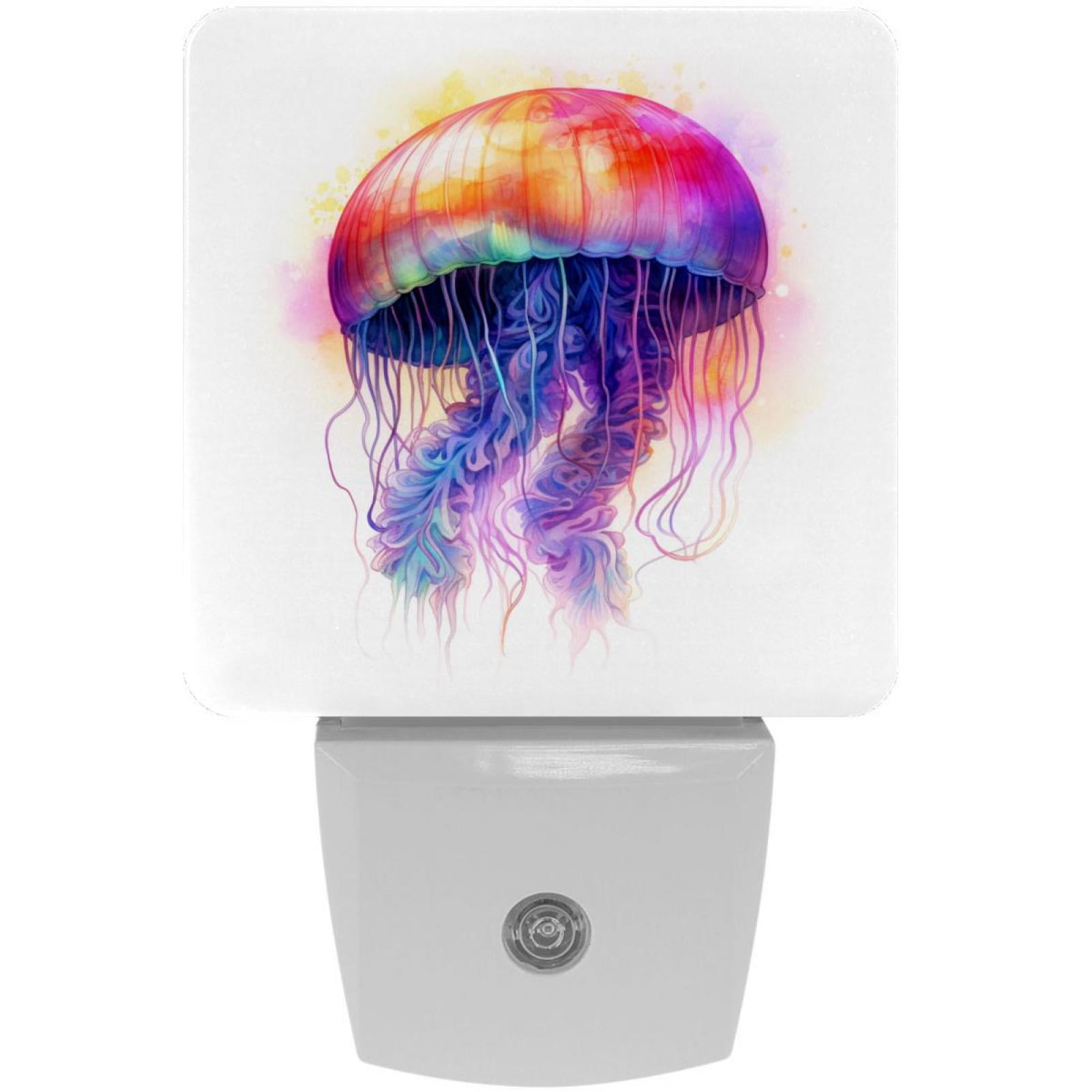 Jellyfish LED Square Night Lights - Stylish and Energy-Efficient Room ...