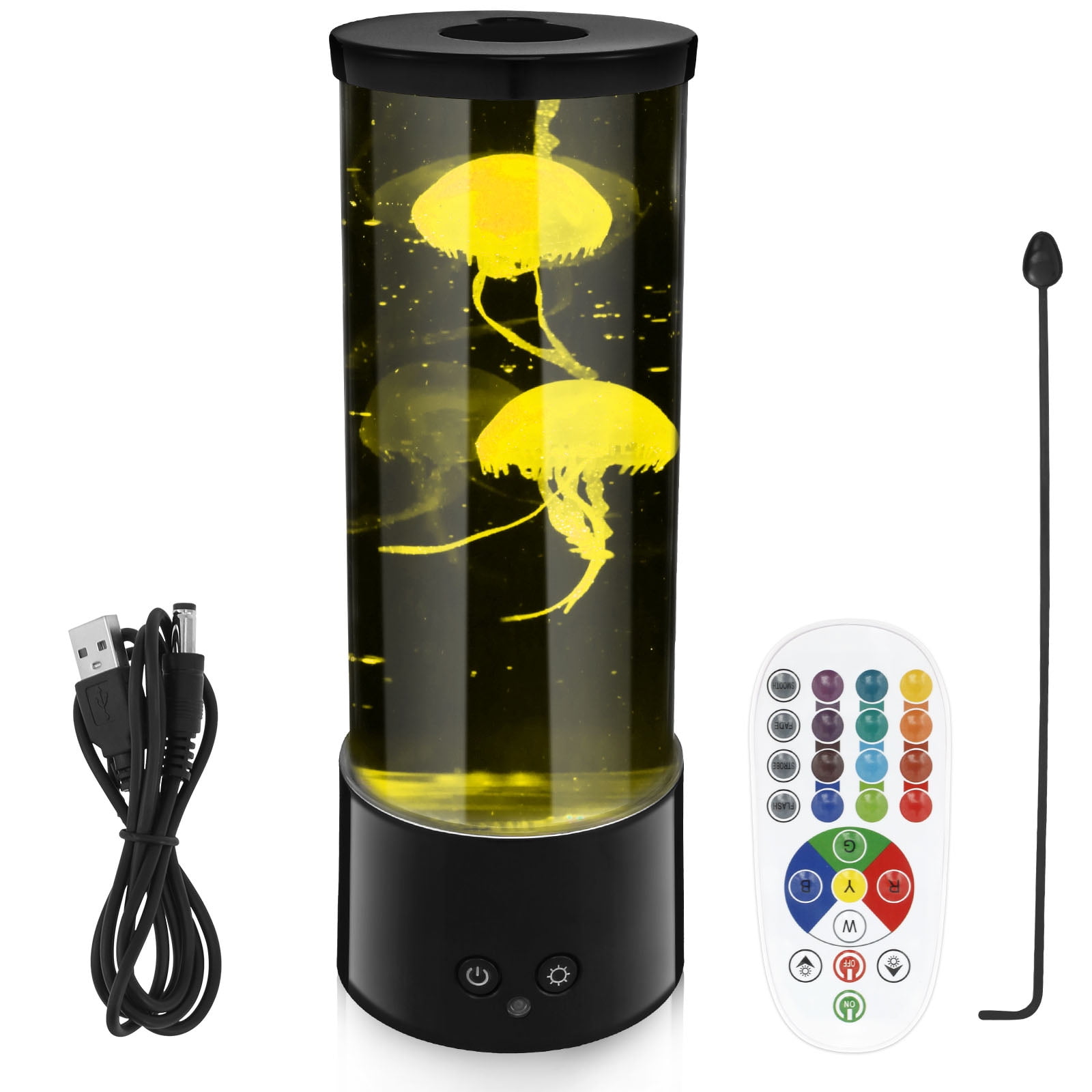 Jellyfish Lamp Aquarium Updated Table Mood Lamp Quiet Jelly Fish Tanks ...