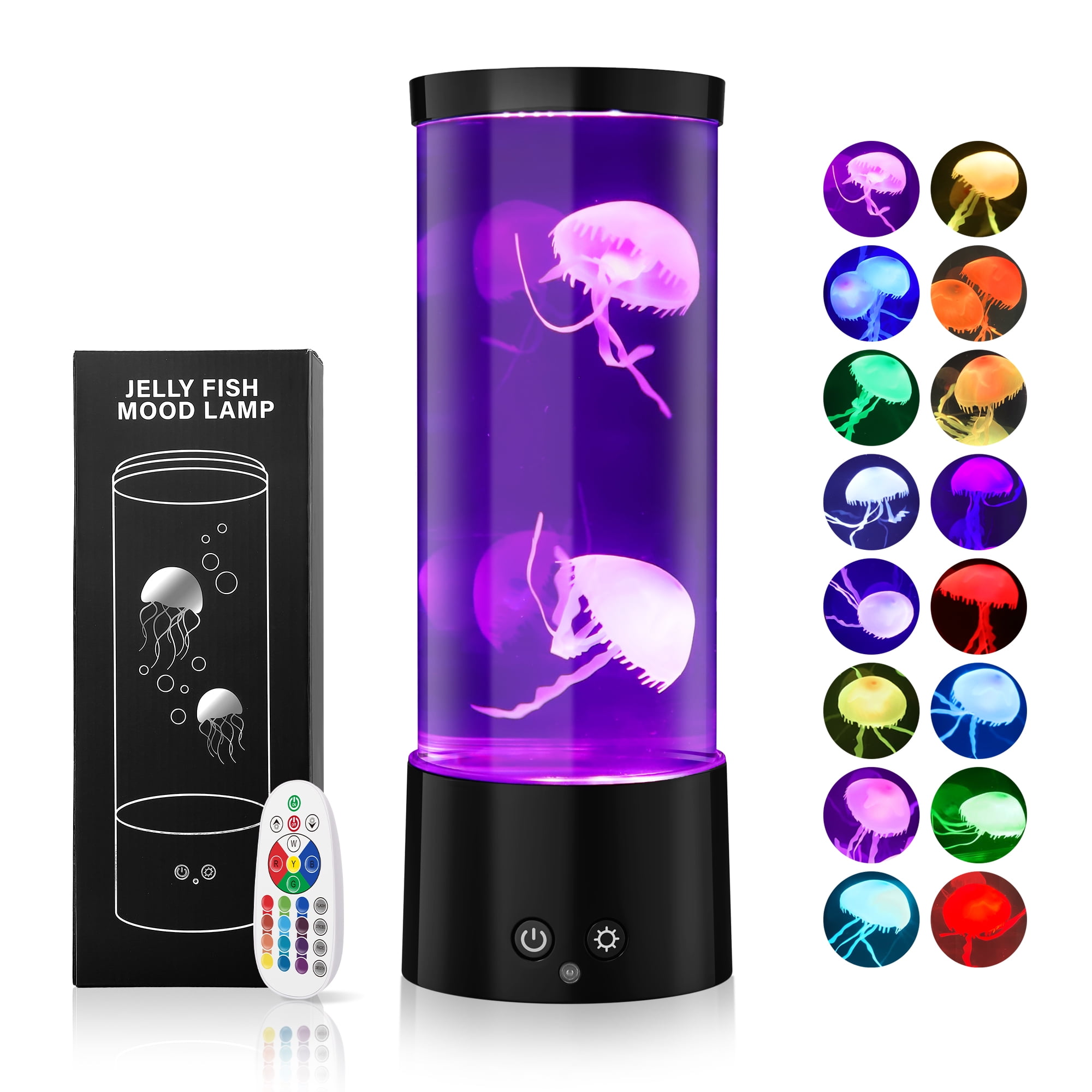 Jellyfish Lamp, GuardWee Jellyfish Aquarium Lamp with 17 Light Effects ...