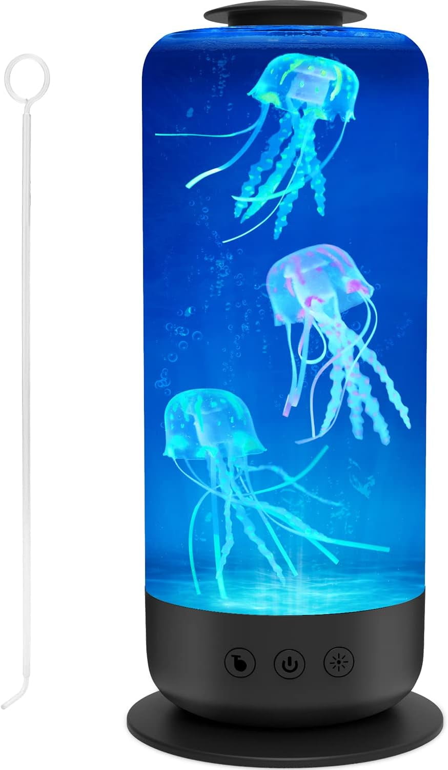Jellyfish Lamp, Multi Color Changing Jellyfish Aquarium Lamp with 2 ...