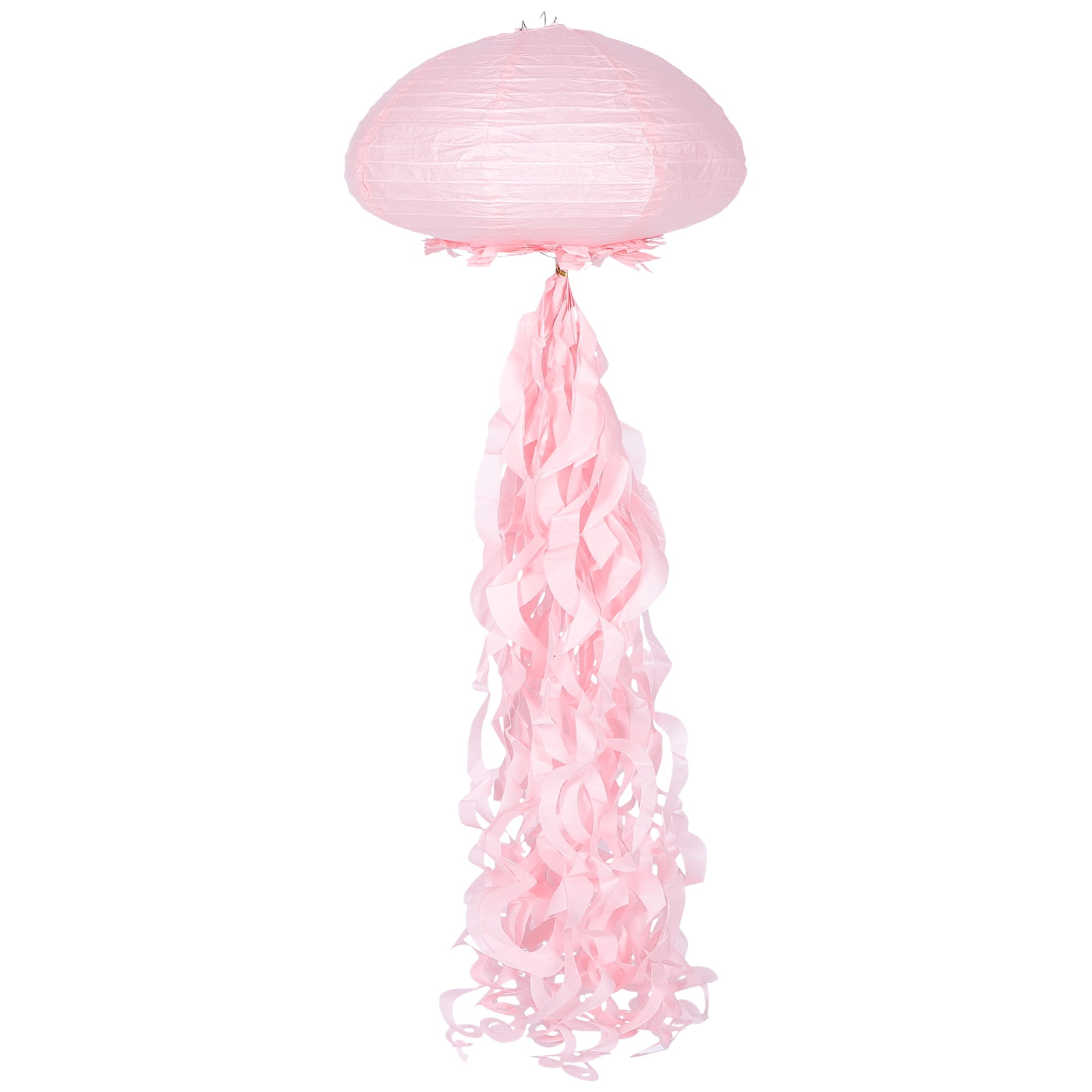 Jellyfish Lantern Paper Lanterns Ornament Chandelier Child Pink Cloth ...