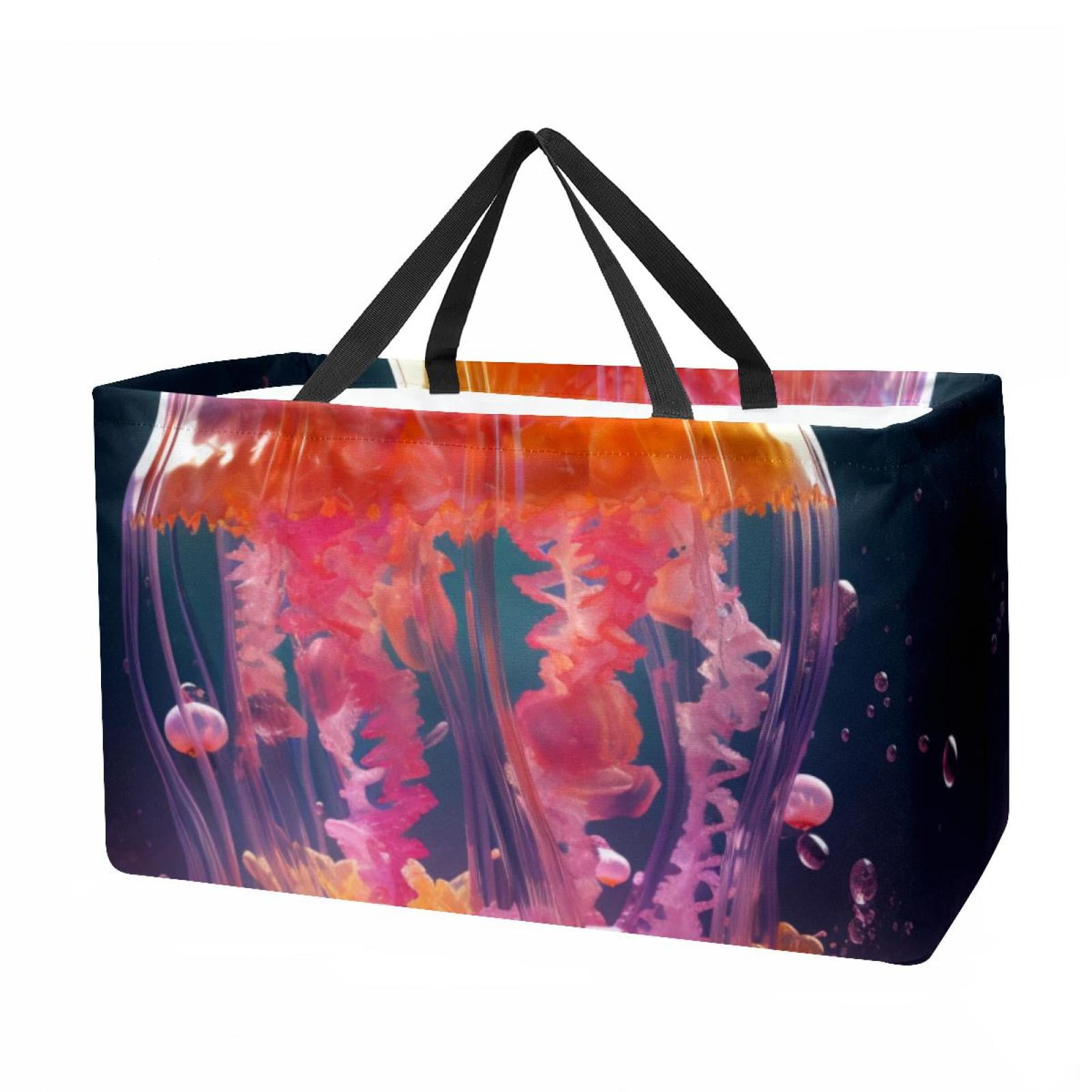 Jellyfish Large Capacity Reusable Foldable Cube Organizer with Oxford ...