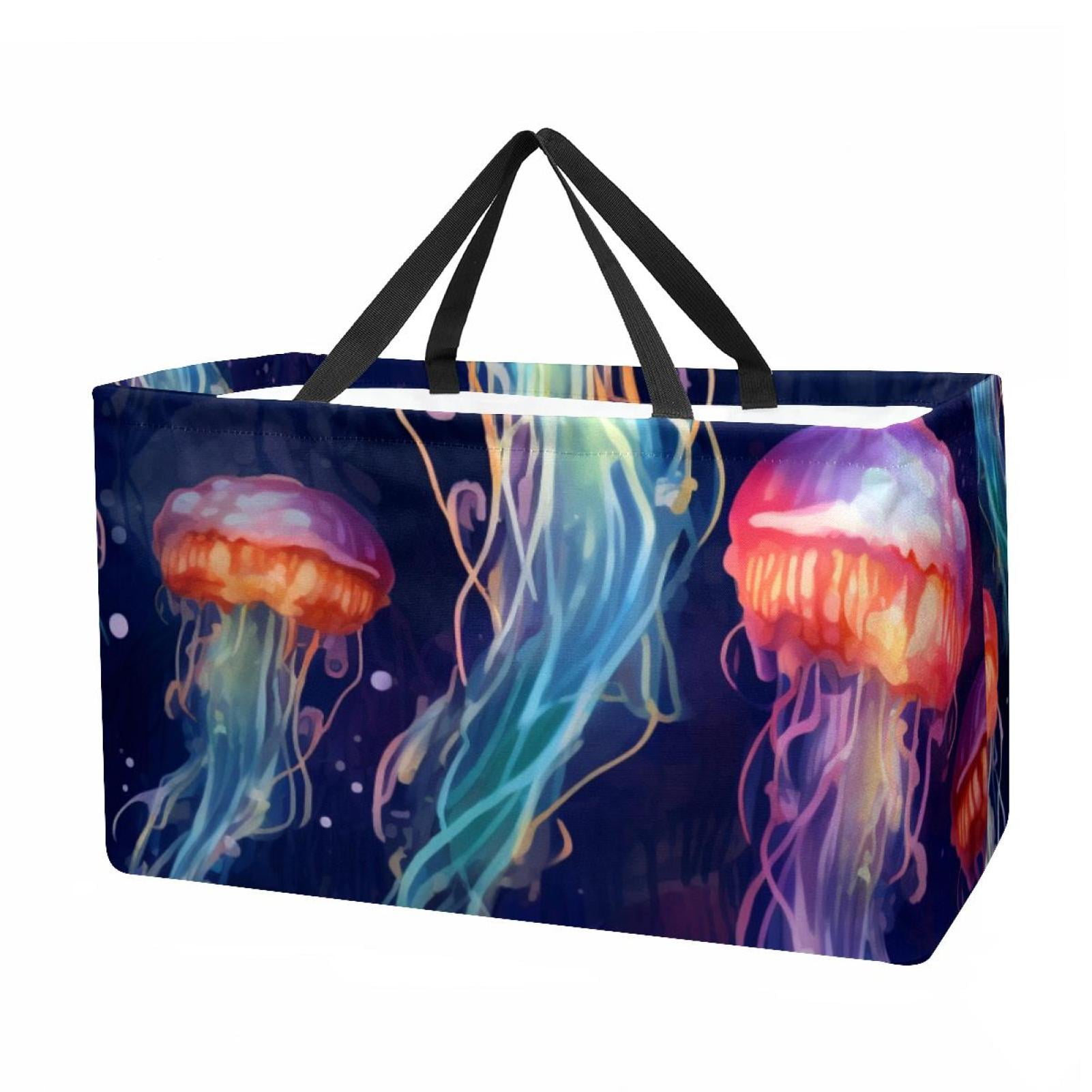 Jellyfish Large Capacity Reusable Foldable Oxford Cloth Cube Organizer ...