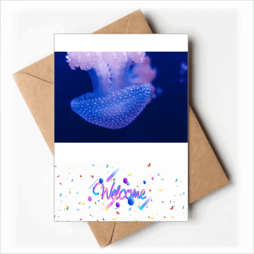 Jellyfish Marine Organism Tropical Sea Welcome Back Greeting Cards ...