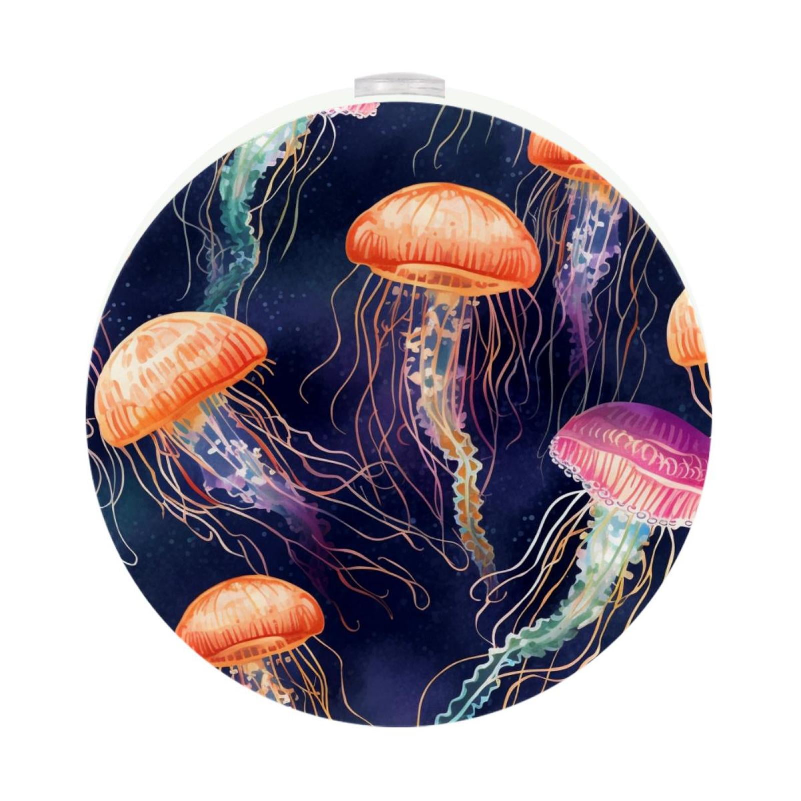Jellyfish Modern Wall Light Night Lights - Set of 2 Small LED Light ...