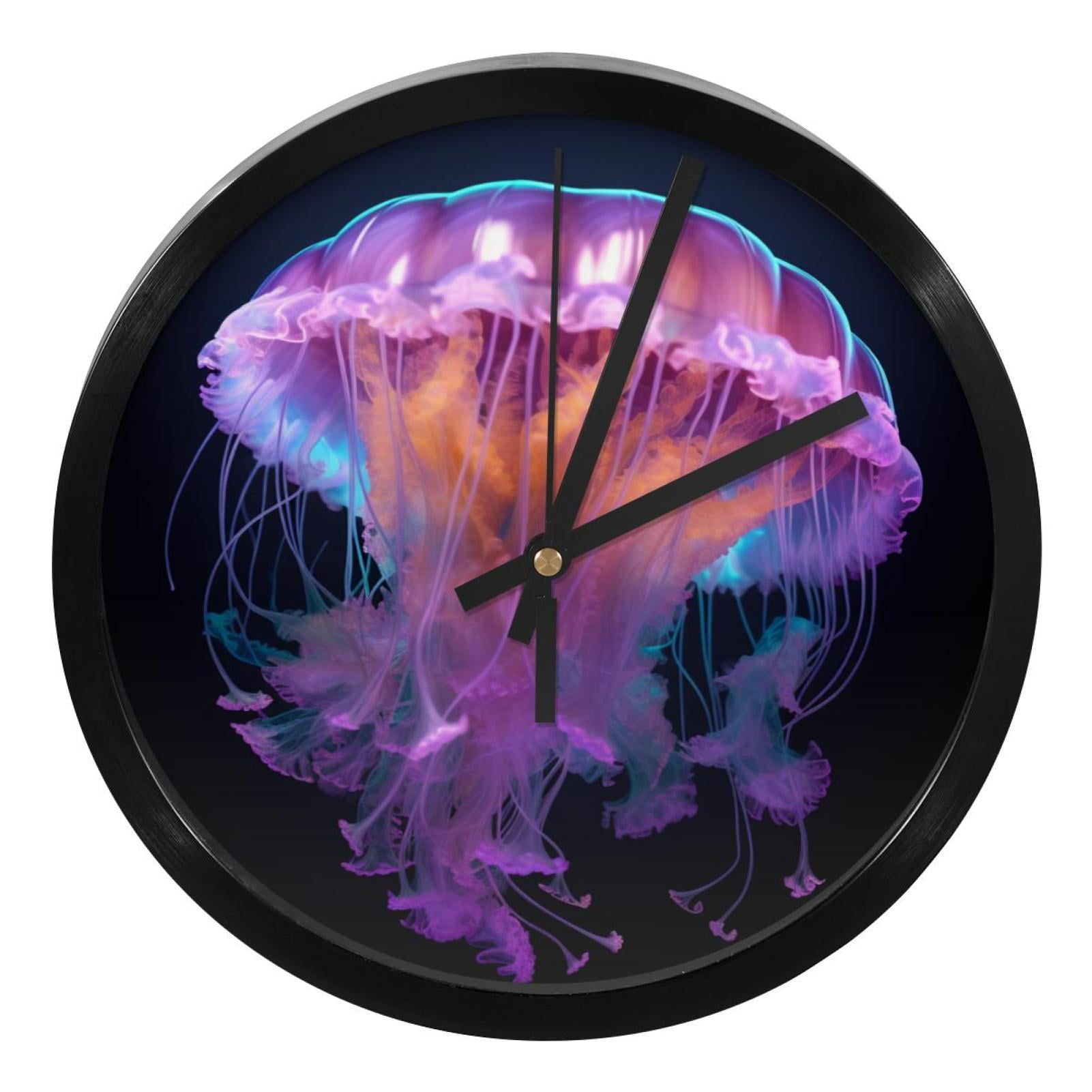 Jellyfish Mother's Day Gift Wall Clock, Silent Quartz Movement, Perfect ...