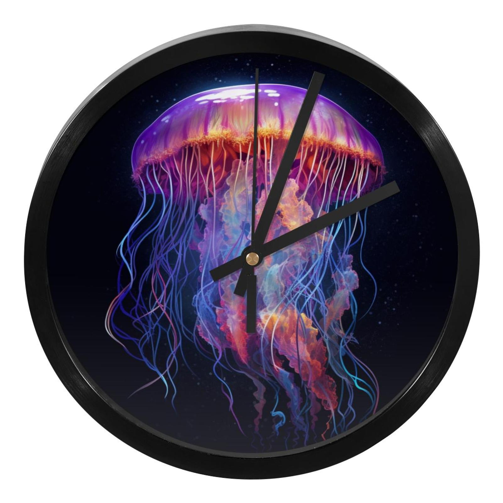 Jellyfish Mother's Day Wall Clock Decorations for Mom, Quartz Movement ...