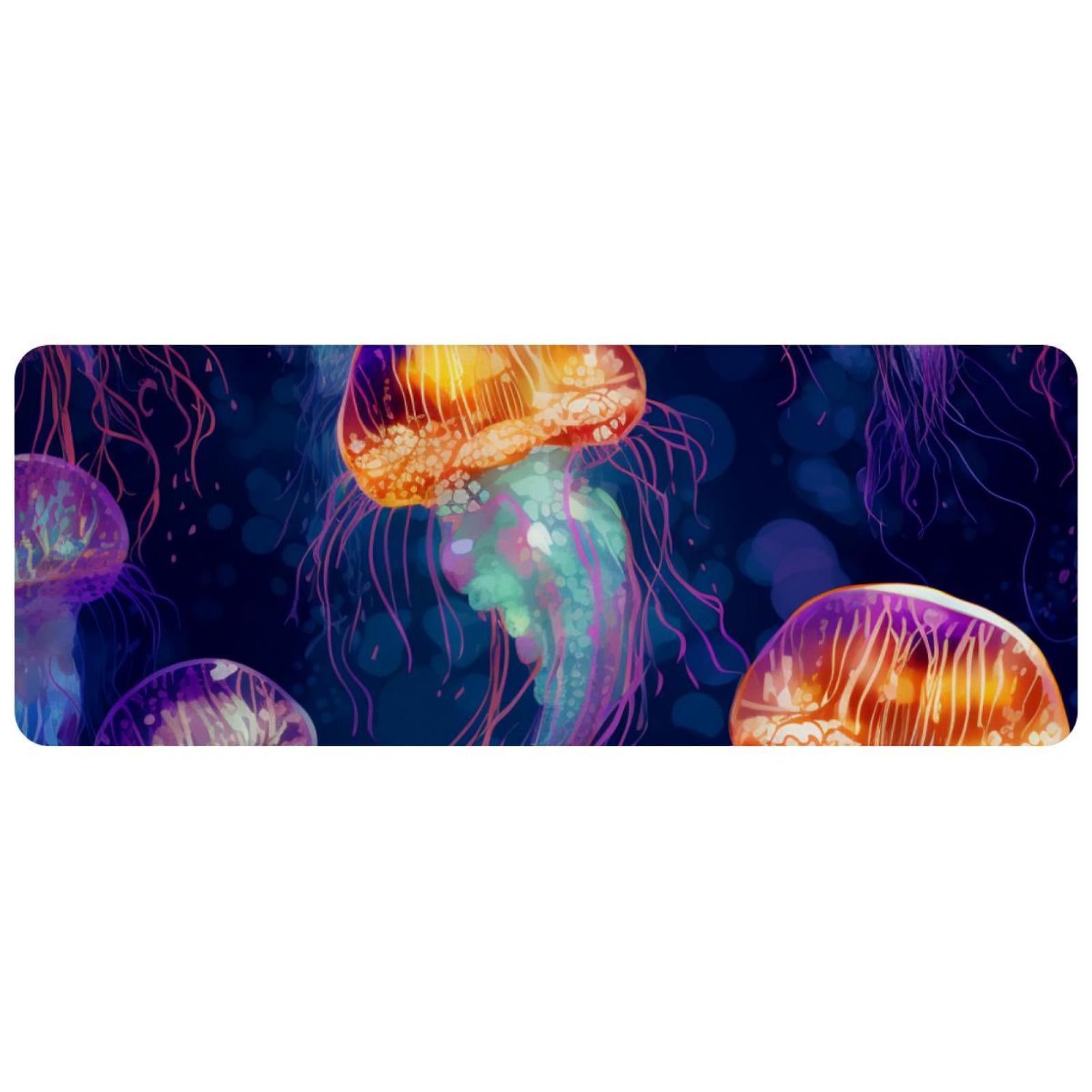 Jellyfish Mouse Pad, Personality Design Rubber Base for Office Decor ...