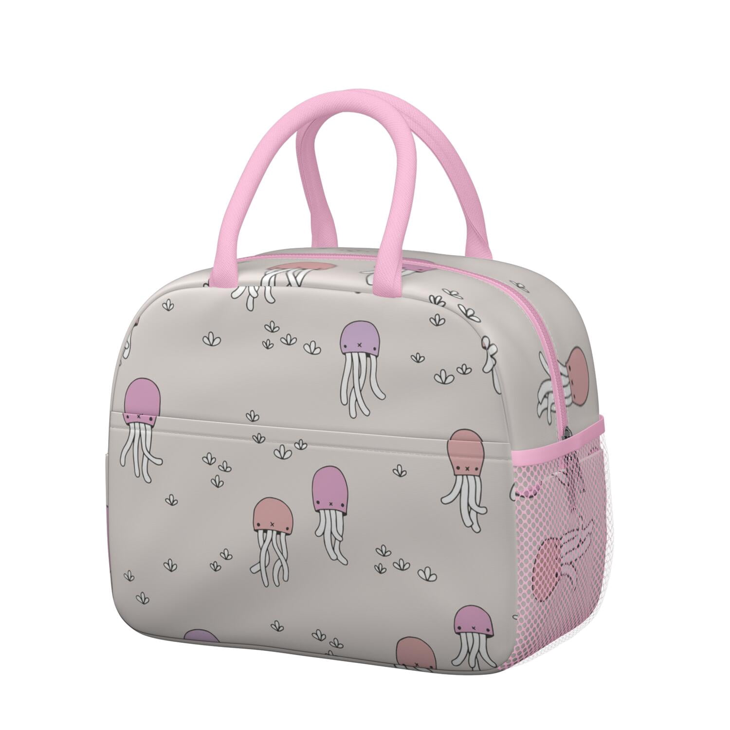 Jellyfish Nautical Insulated Lunch Bag with Tropical Underwater Life ...
