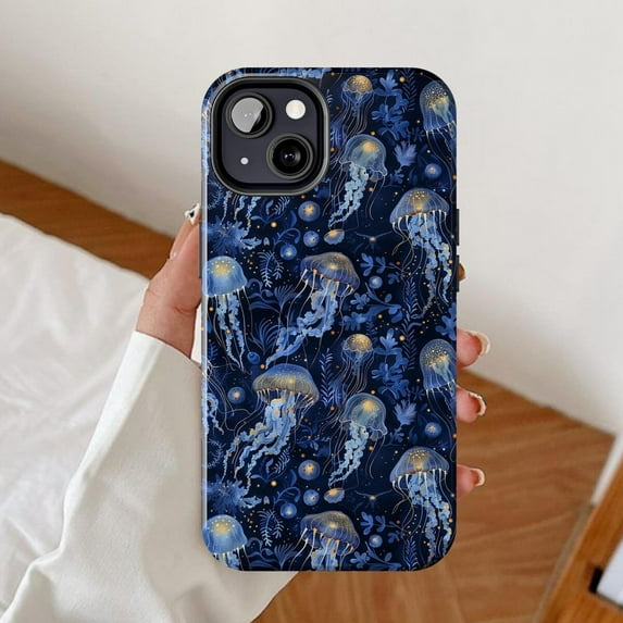 Jellyfish Ocean-Inspired Marine Life Aquatic Phone Case iPhone 17 11 12 ...
