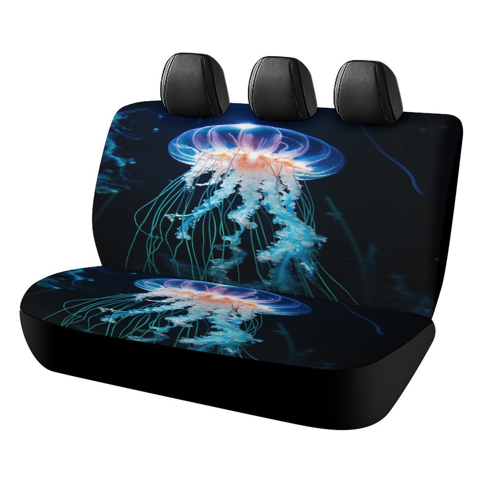 Jellyfish Ocean Style Rear Seat Covers, Car Backseat Protector ...