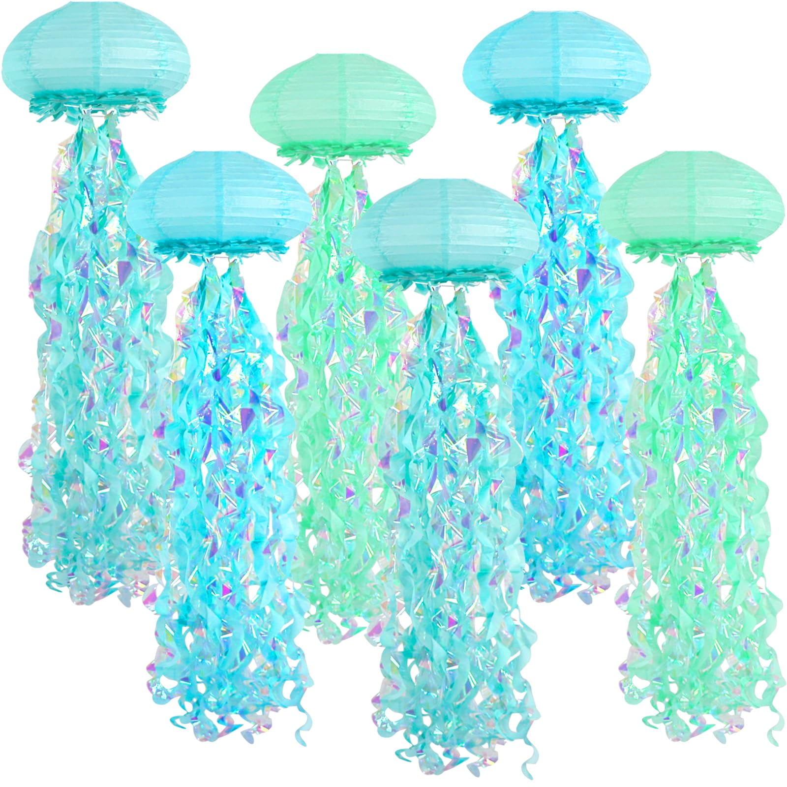 Jellyfish Paper Lanterns, under KEF16 the sea party decorations, Light ...