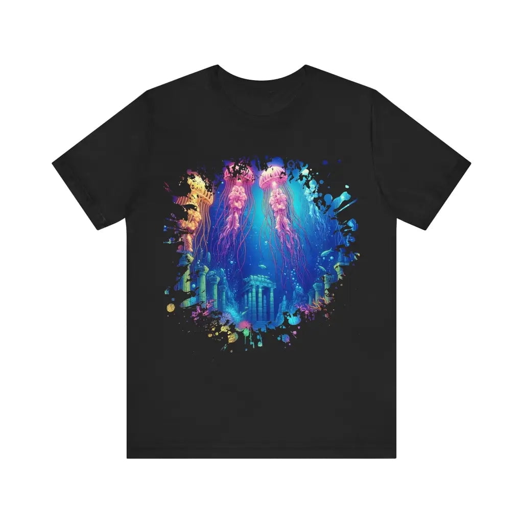 Jellyfish Pillars of the Deep Blue - Jersey Short Sleeve Tee - Walmart.com
