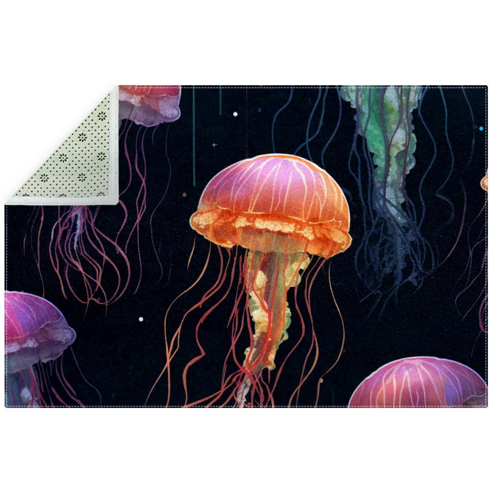 Jellyfish Polyester Office Mat - Right-Angle Floor Mat for Comfort and ...