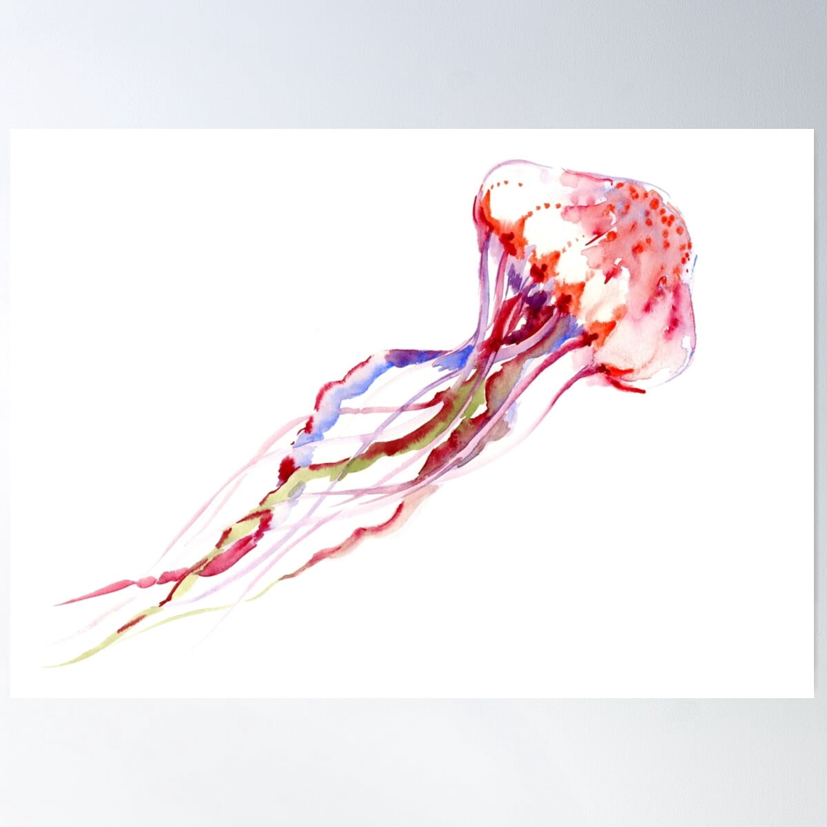 Jellyfish Poster Wall Art, Modern Wall Decor For Living Room Bedroom ...