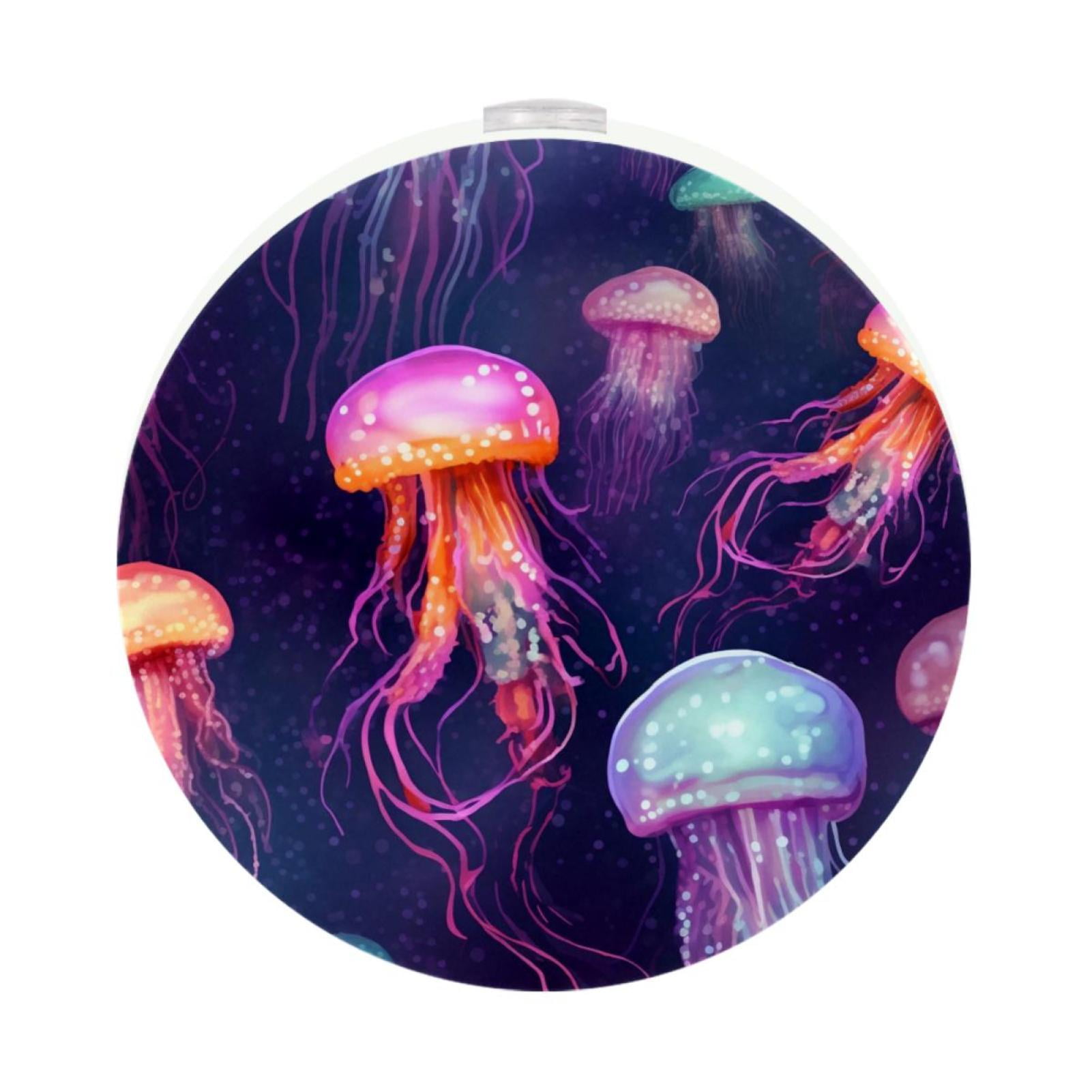 Jellyfish Smart Circular Night Light - Set of 2, LED Induction Control ...