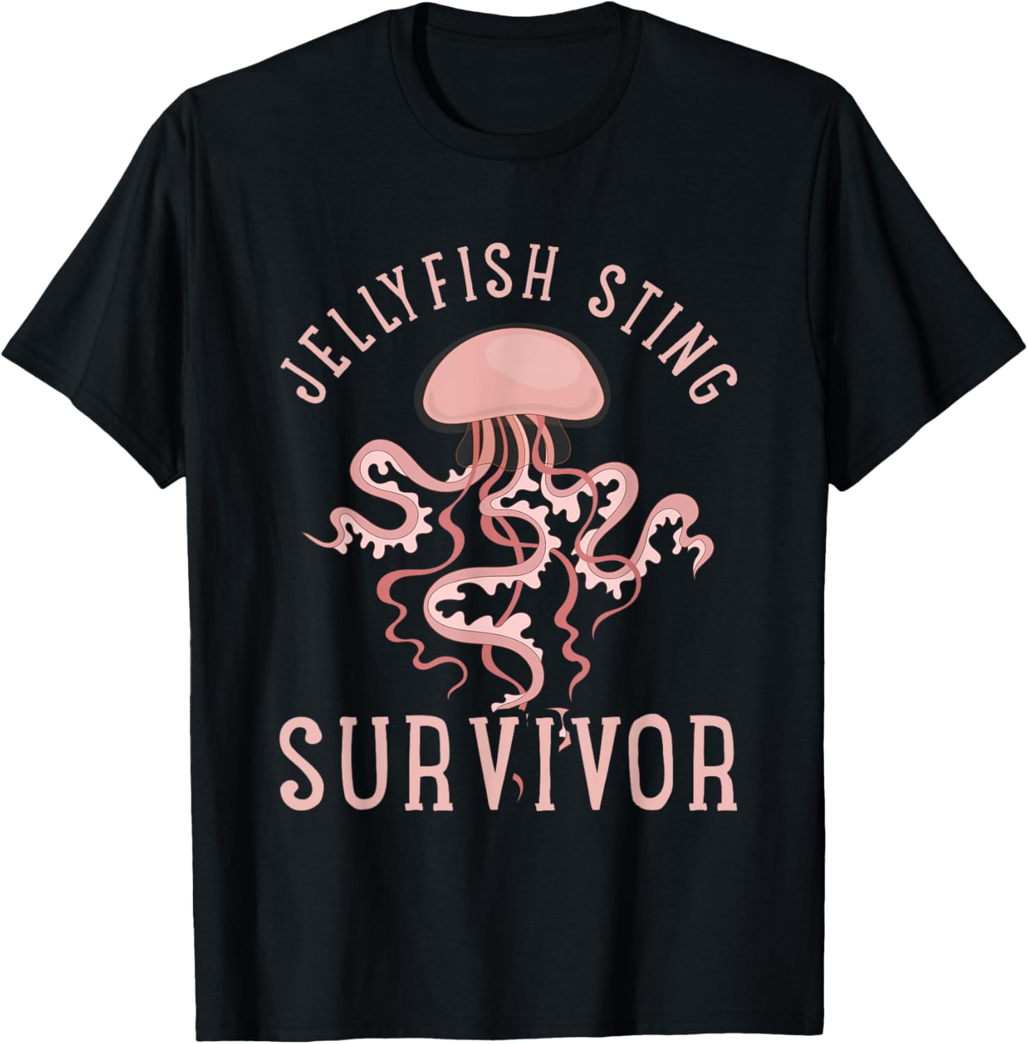 Jellyfish Sting Survivor Funny Aquarist Gift Jellyfish T-Shirt men and ...