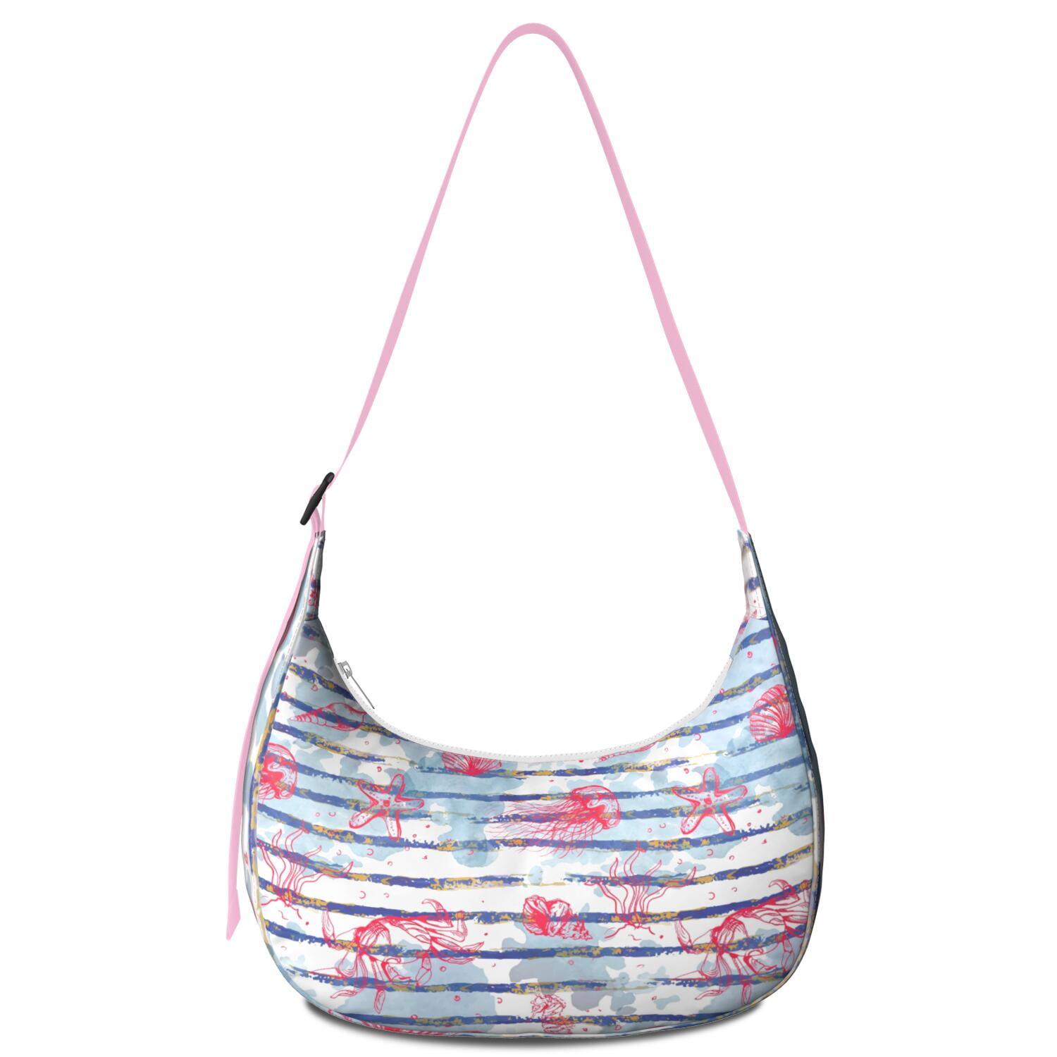 Jellyfish Tropical Nautical Crossbody Bag with Adjustable Strap, Cute ...