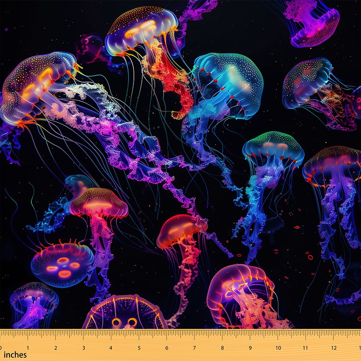 Jellyfish Upholstery Fabric,Kawaii Jellyfish Fabric By The Yard ...