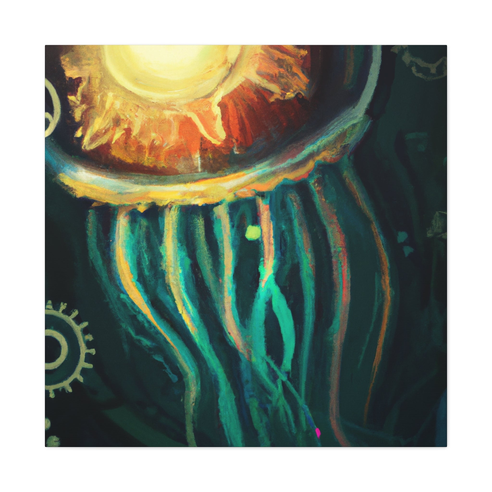 "Jellyfish in Steampunk". - Canvas - Walmart.com