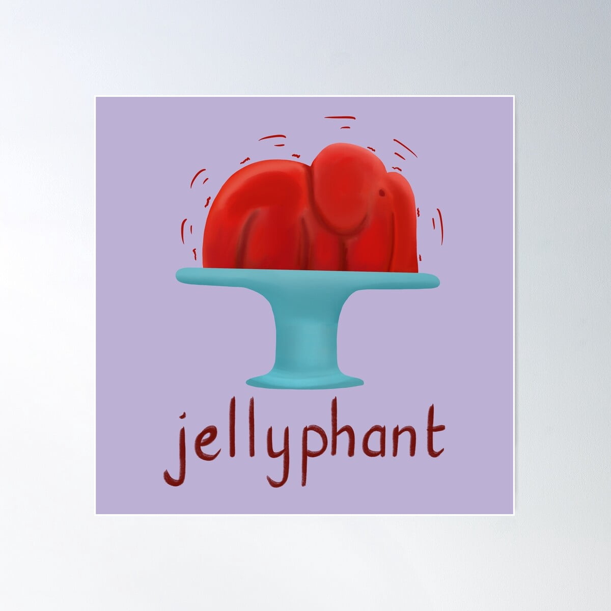 Jellyphant Poster Wall Art, Modern Wall Decor For Living Room Bedroom ...