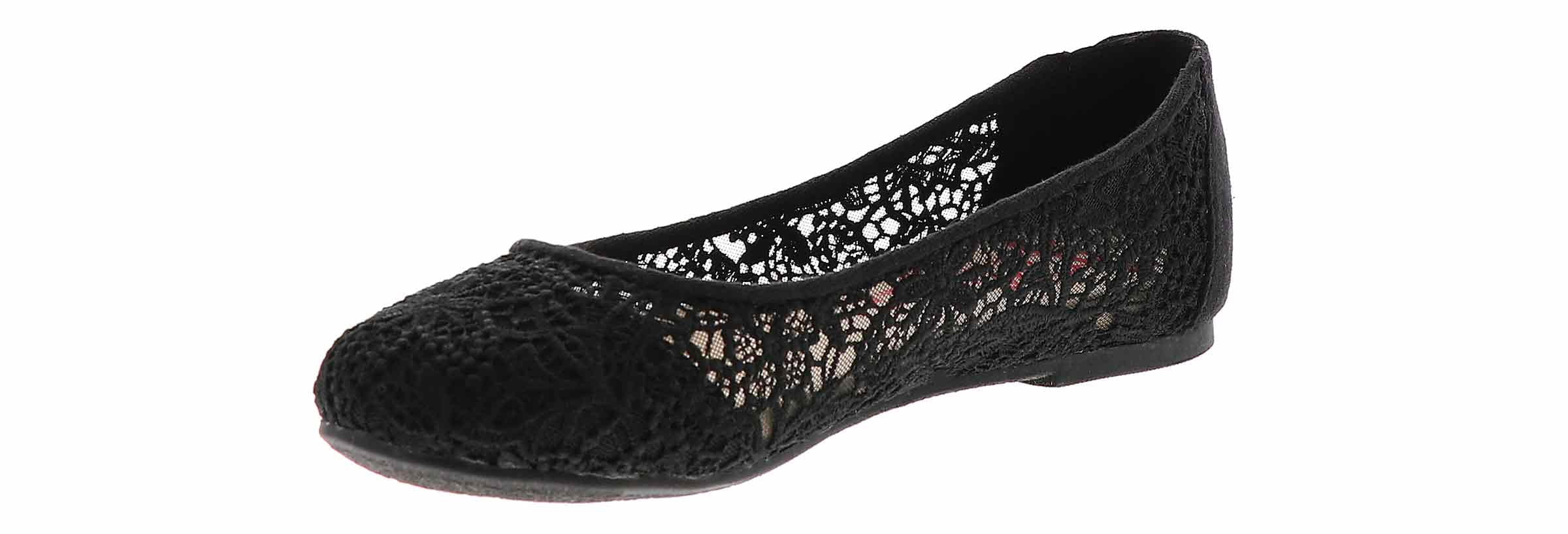 Jellypop Dariana Crochet Flat Casual Shoe Black - Walmart.com
