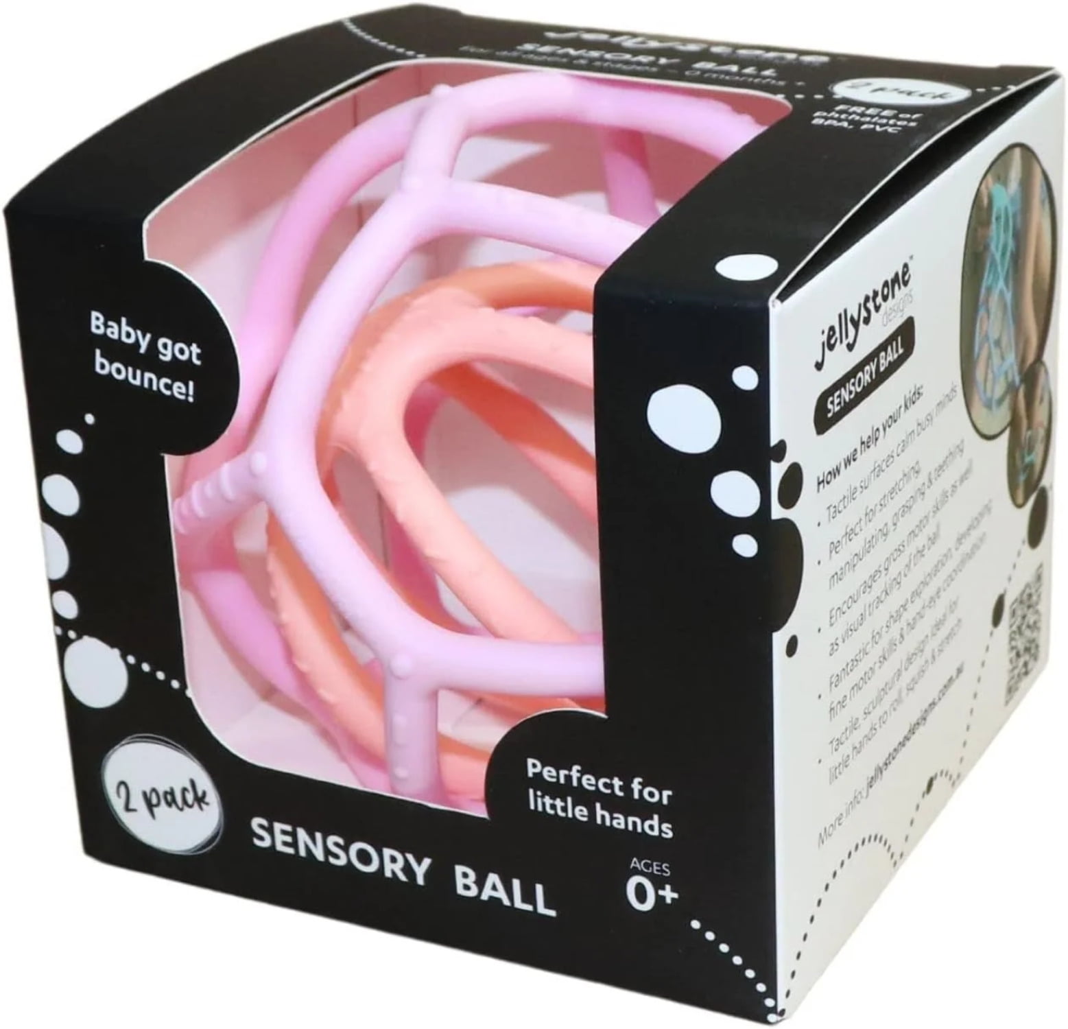 Jellystone Sensory Ball Set Pink / Peach - Walmart.com