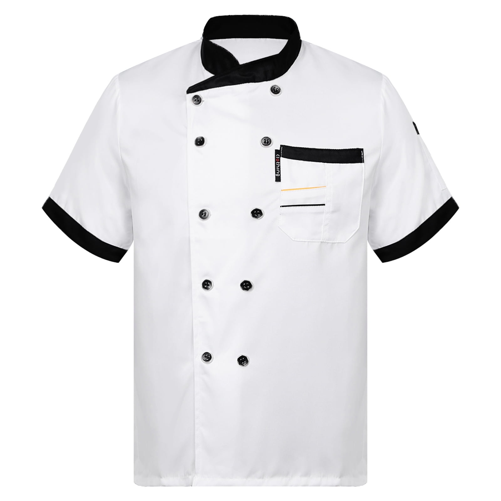 Jelory Chef Jacket for Men and Women Double-Breasted Chef Coat Cooking ...