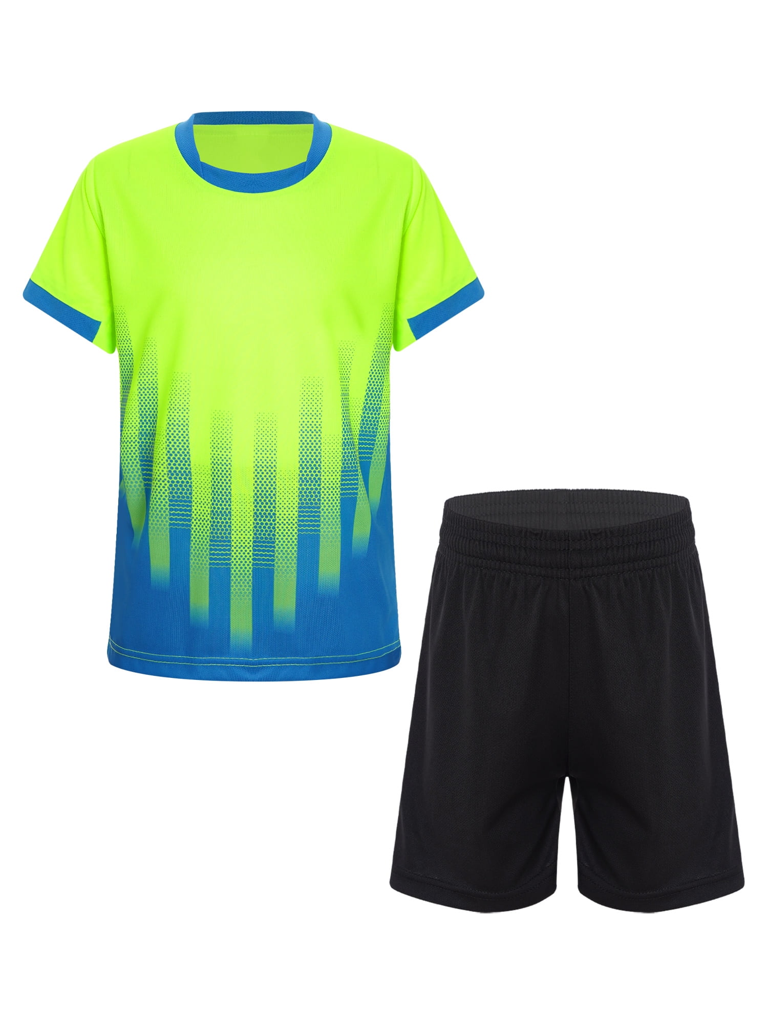 Jelory Kids Quick-Dry Sport Athletic Outfit Football Team Uniform Color ...