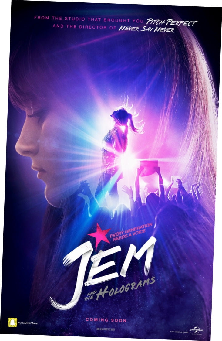 Jem And The Holograms Movie Poster Metal Sign 8inx 12in Metal Print ...