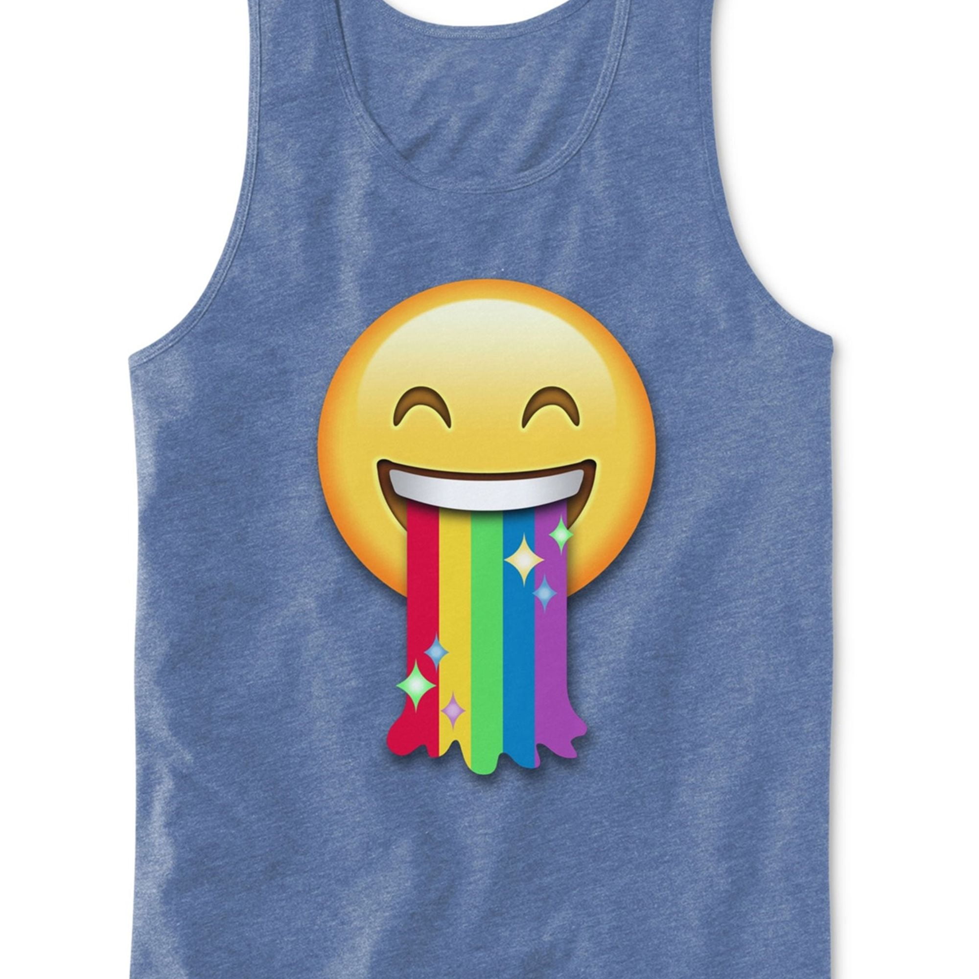Jem Mens Smiley Face Tank Top, Blue, XX-Large - Walmart.com