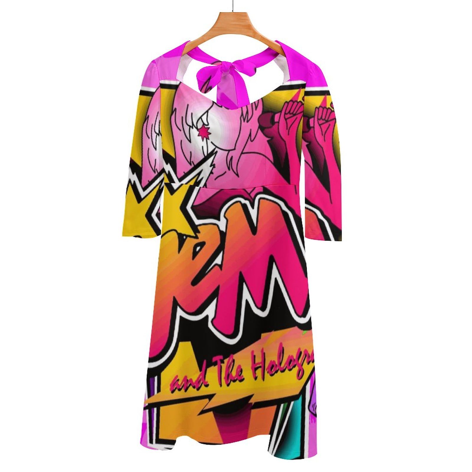 Jem Square Neck Dress Summer Dress Women Elegant Halter Print Dress Jem ...