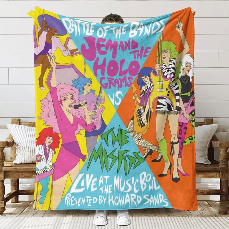 Jem and The Holograms Throw Blanket Gifts for Fans Lover Girls Boys ...